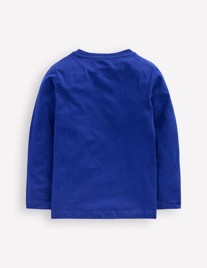 BODEN Superstitch Long Sleeve Top-Sapphire Blue Mammoth | endource