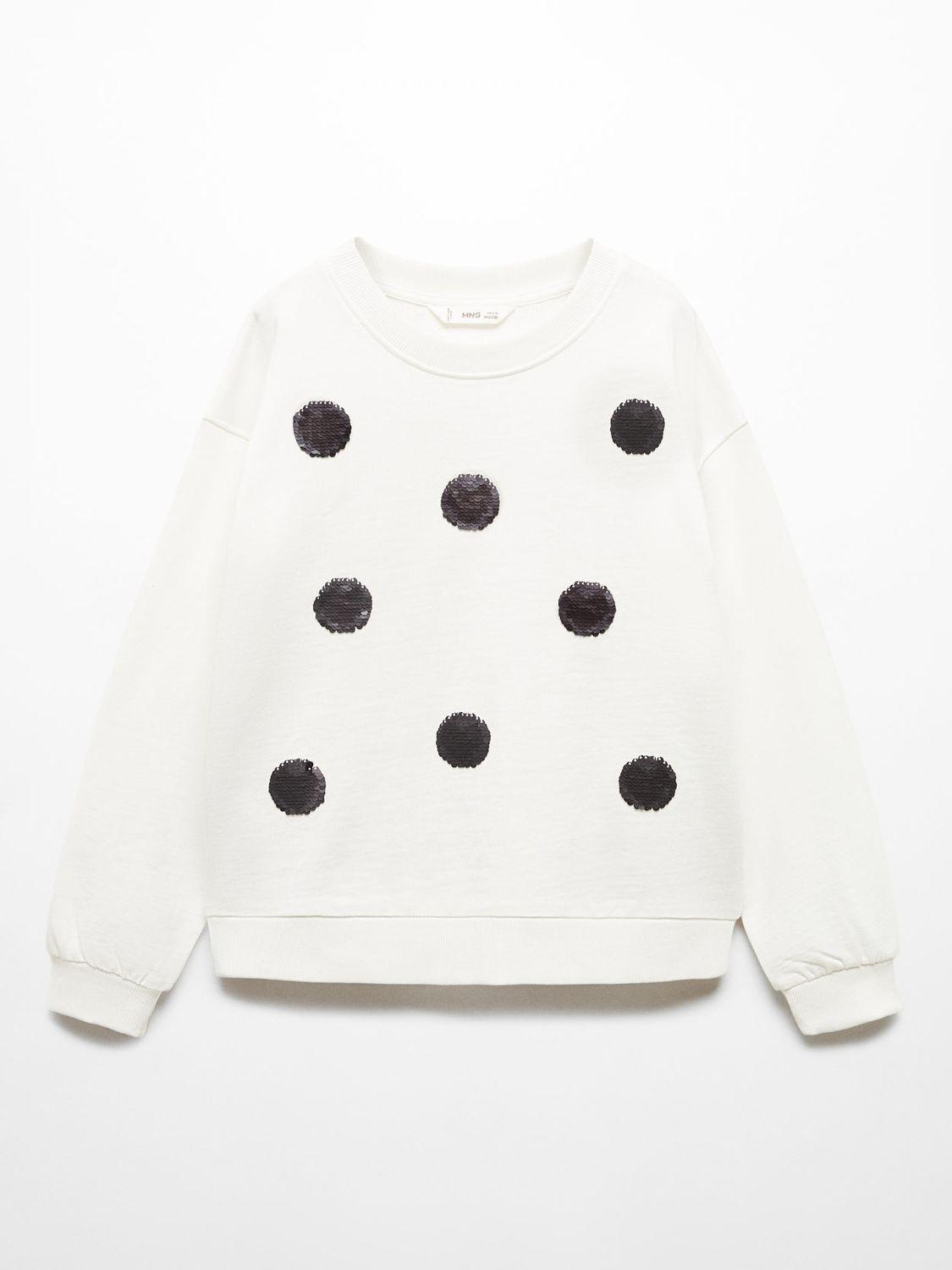 MANGO Topito Sequin Spot Sweatshirt | endource