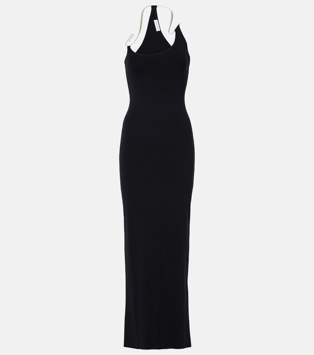 CHRISTOPHER ESBER Levitate Pearl-Embellished Maxi Dress in Black | endource