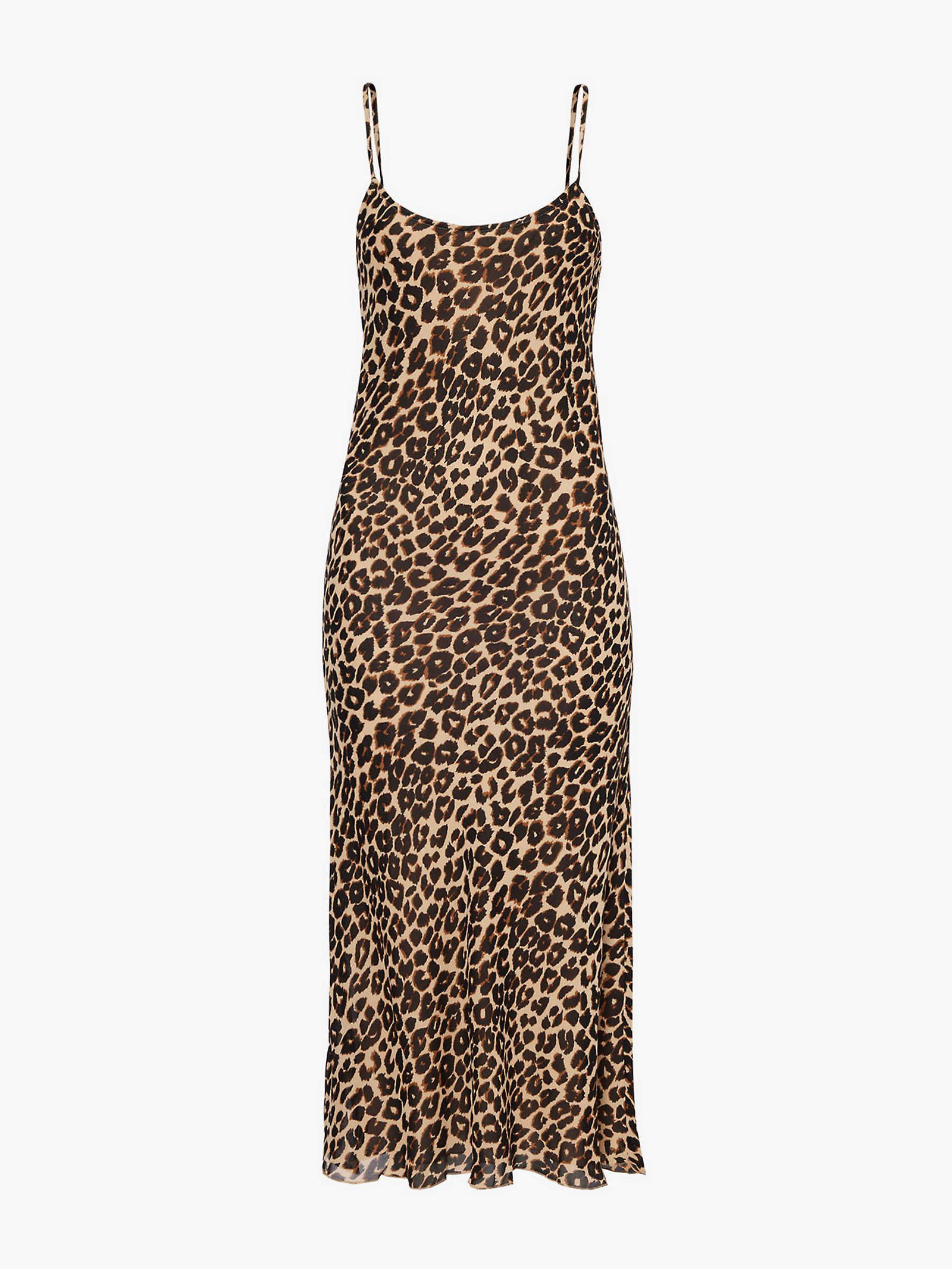 REFORMATION Emerick Leopard-Print Chiffon Midi Dress in LEO | Endource