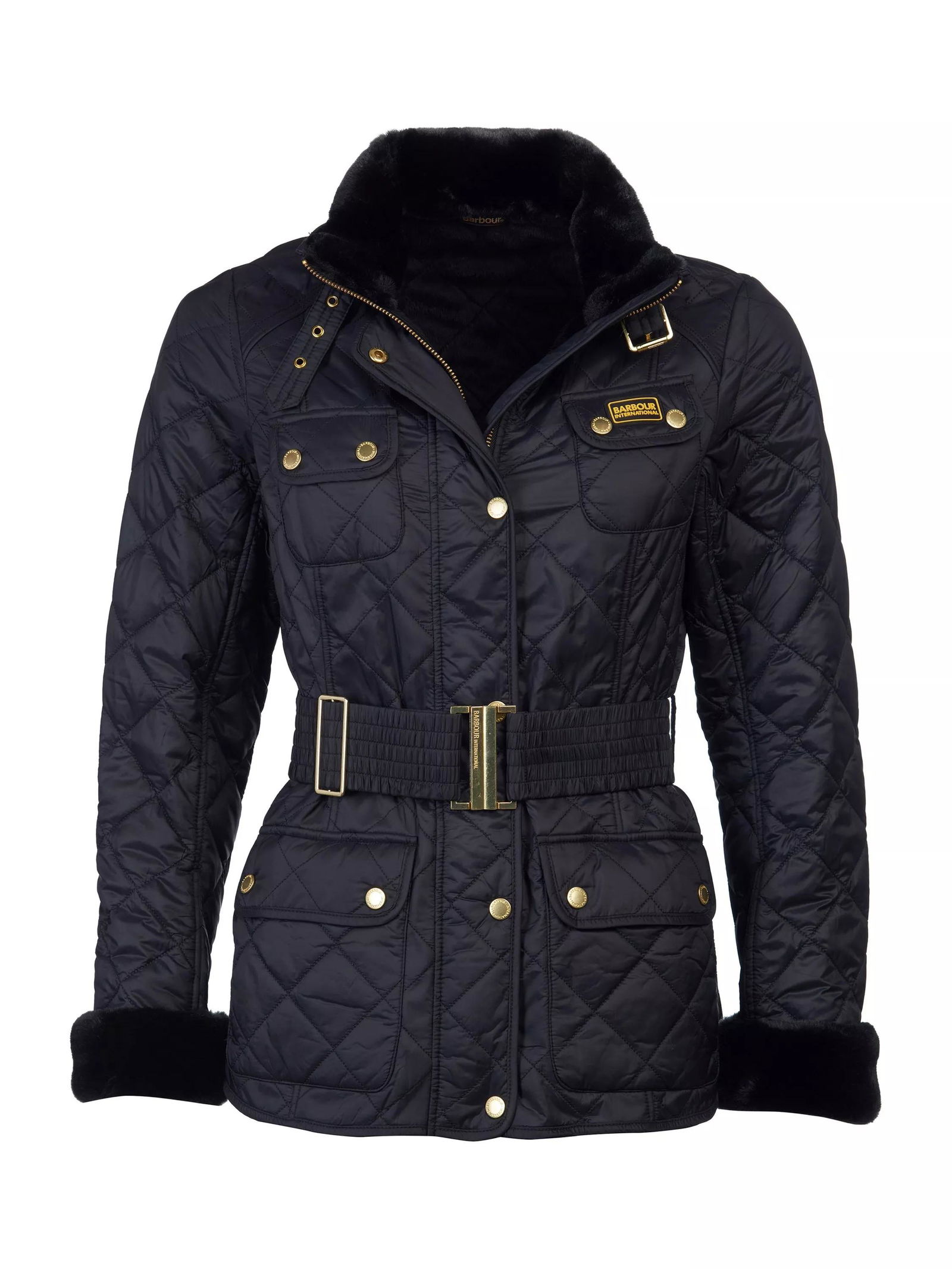 BARBOUR Modern Polarquilt Jacket in Black | endource