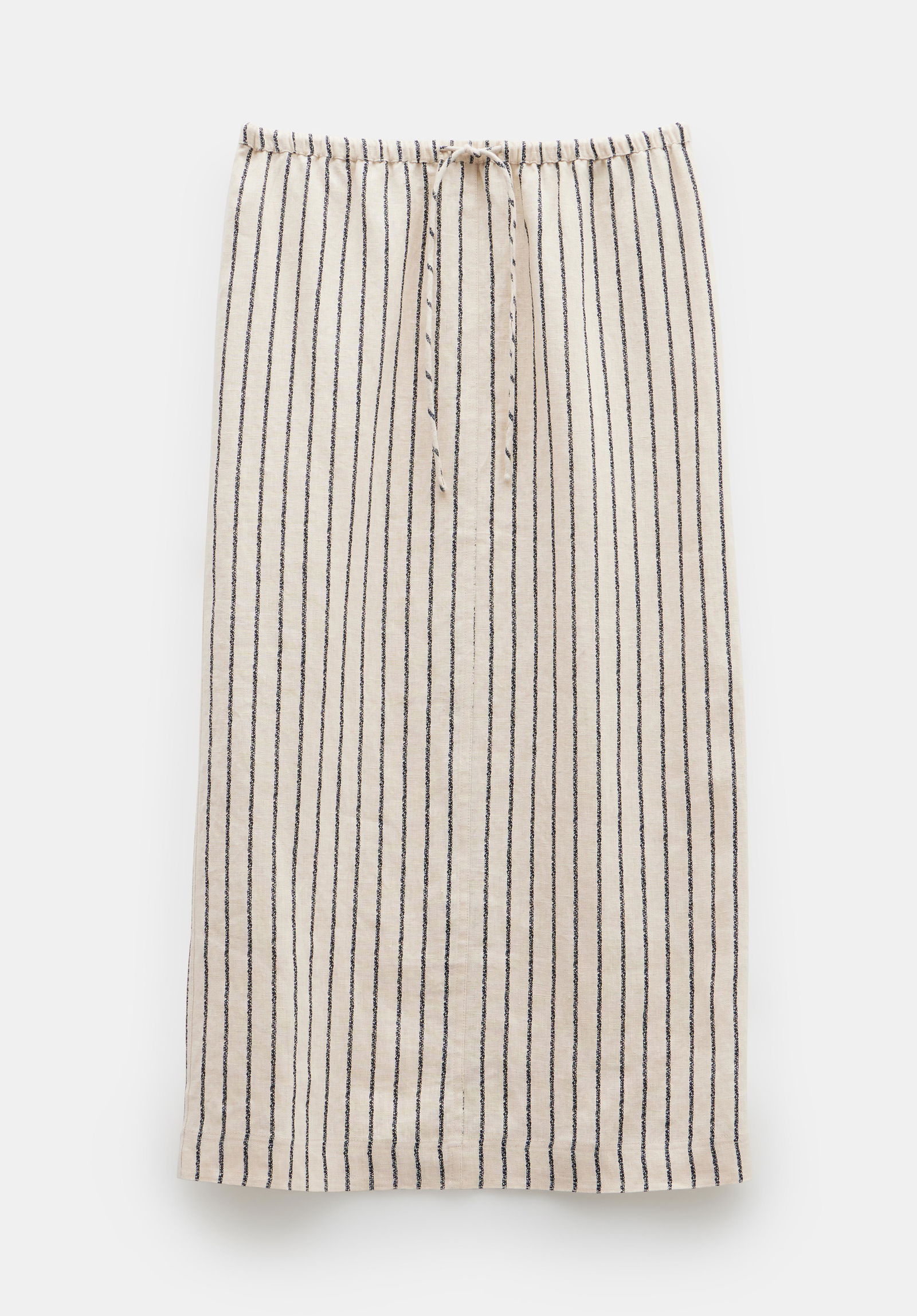 HUSH Paula Stripe Linen Maxi Skirt | endource