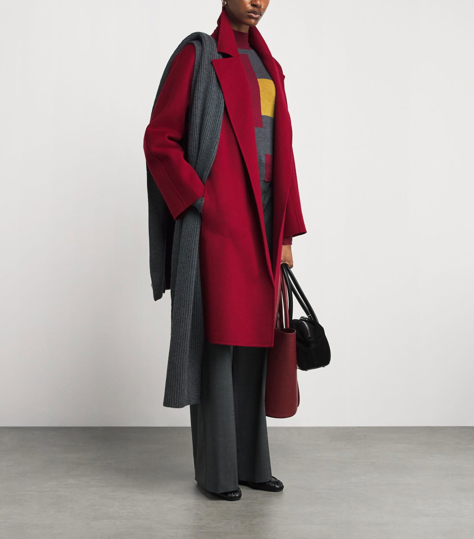 JOSEPH Wool-Cashmere Costa Wrap Coat | endource