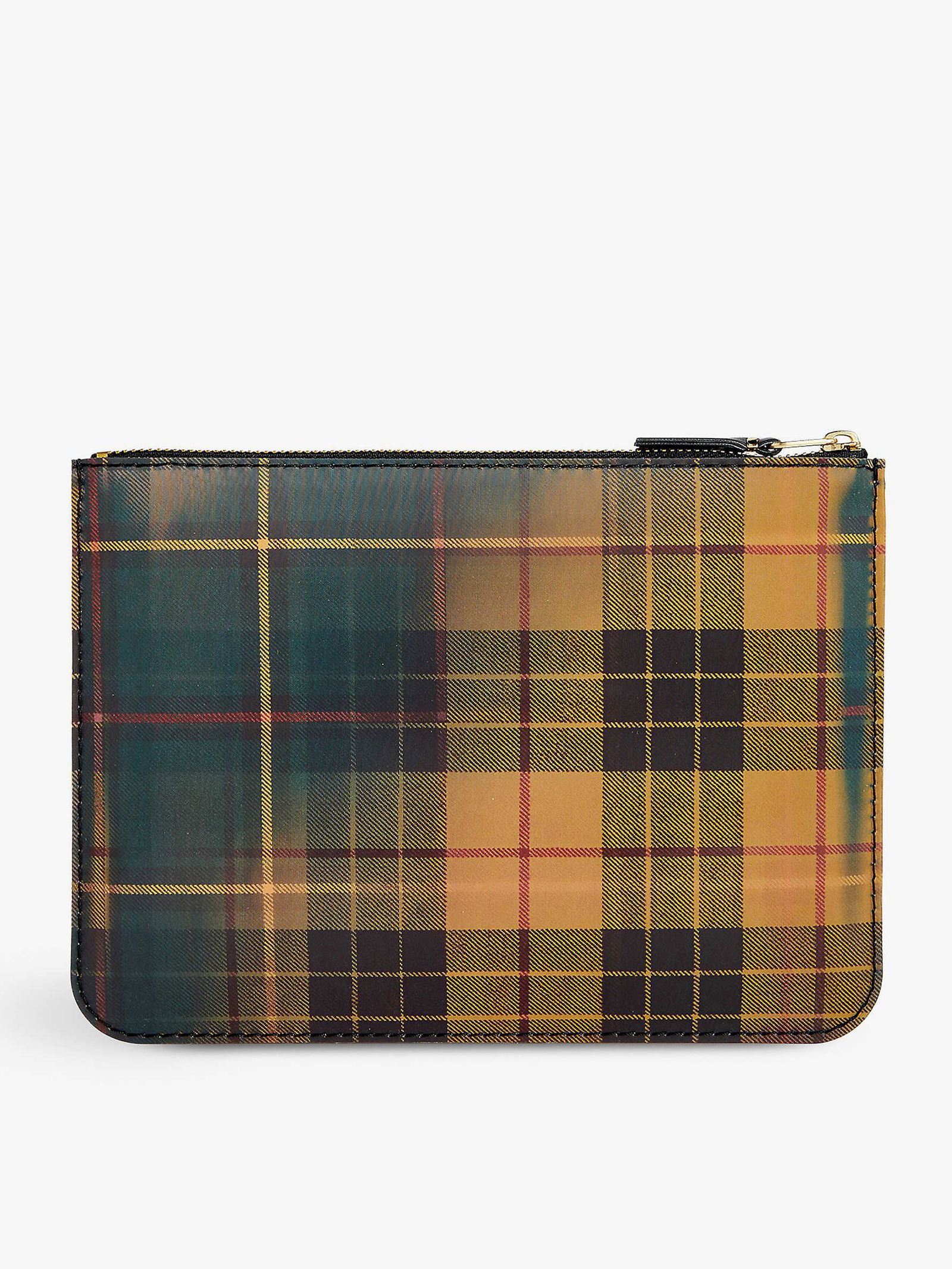 Comme des Garçons Tartan-Print Shell Pouch | endource