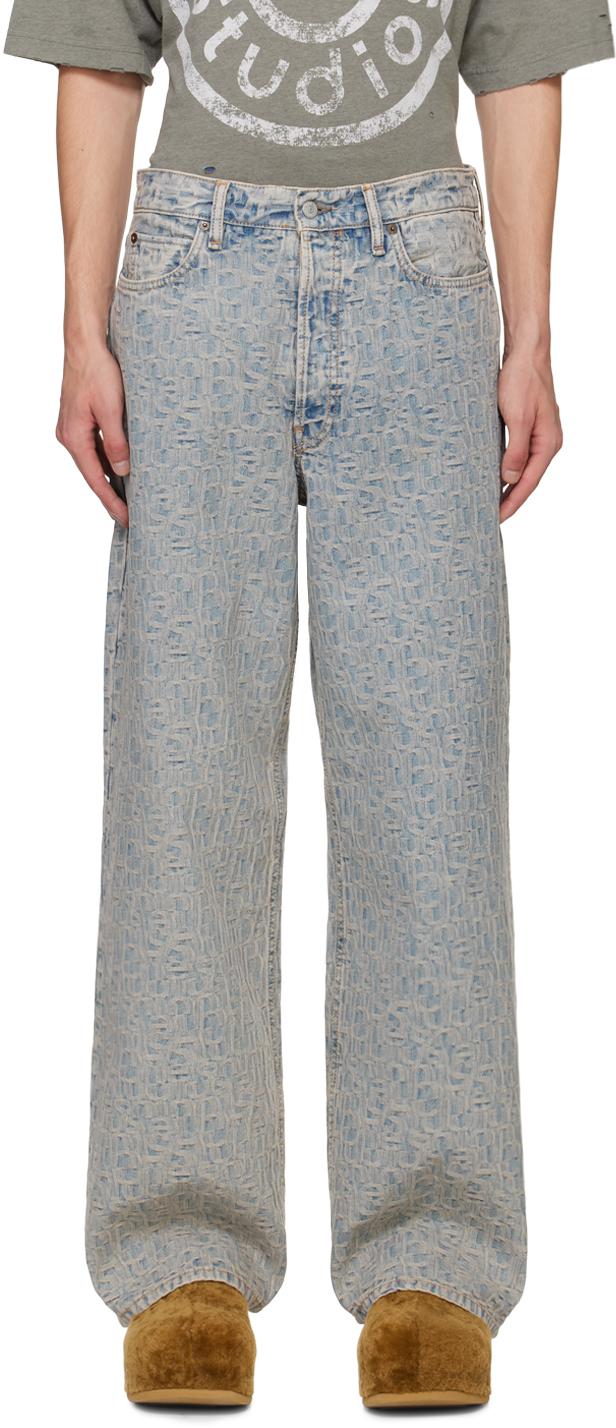 ACNE STUDIOS Loose Fit 1981M Monogram Jeans | endource