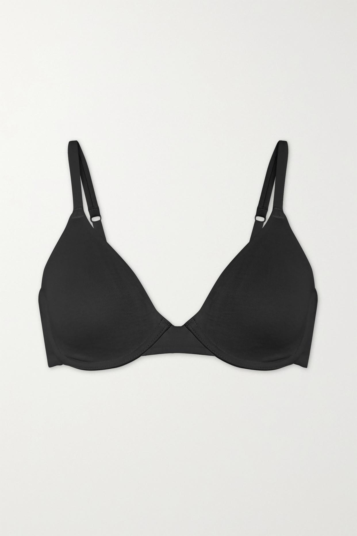 SKIMS Cotton Collection - Underwired bra in Black | Endource