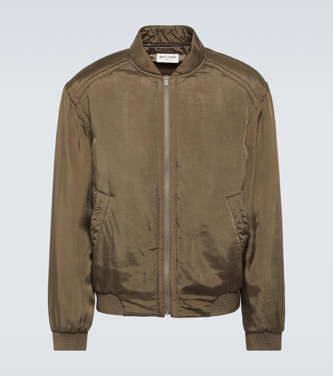 SAINT LAURENT Bomber Jacket in Green | Endource
