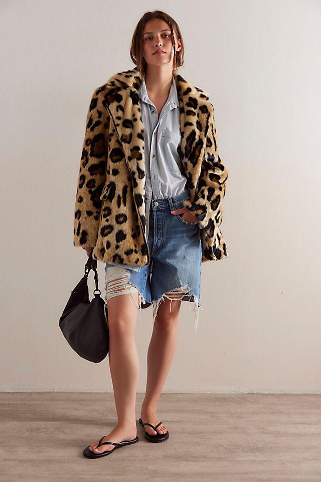 FREE PEOPLE Bella Leopard Coat in Leopard | Endource
