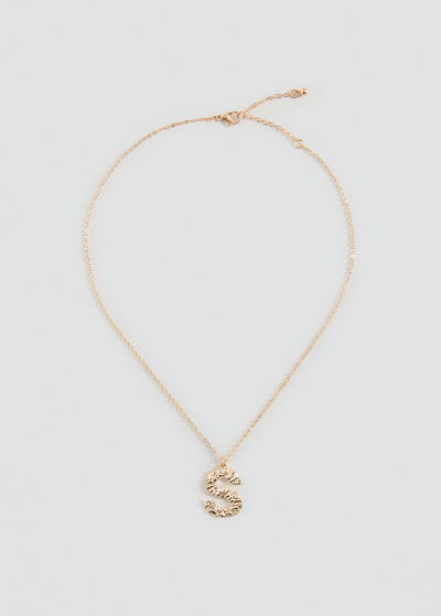 MANGO Letter Pendant Necklace | endource