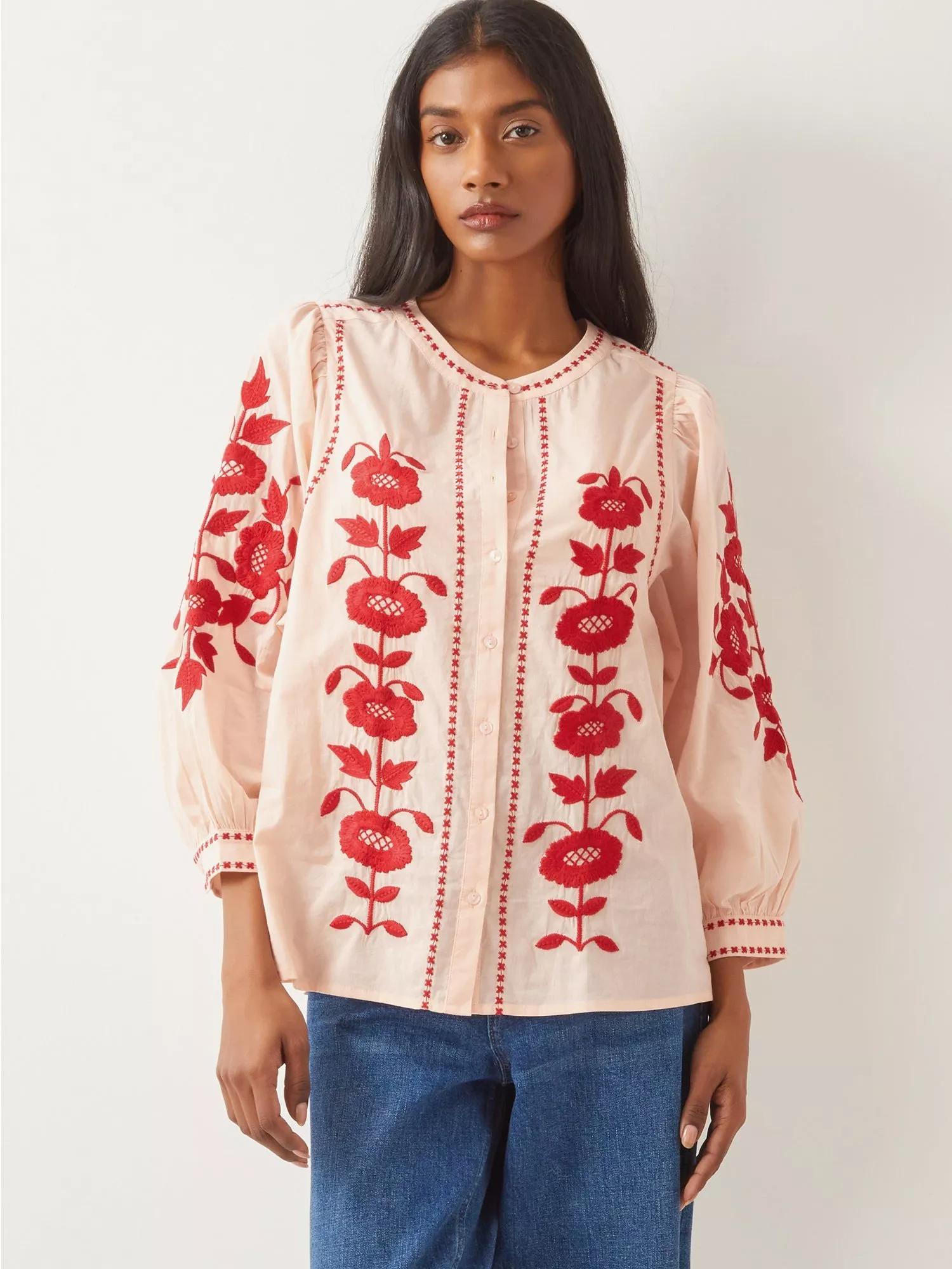 Monsoon Bronte Embroidered Floral Blouse | endource