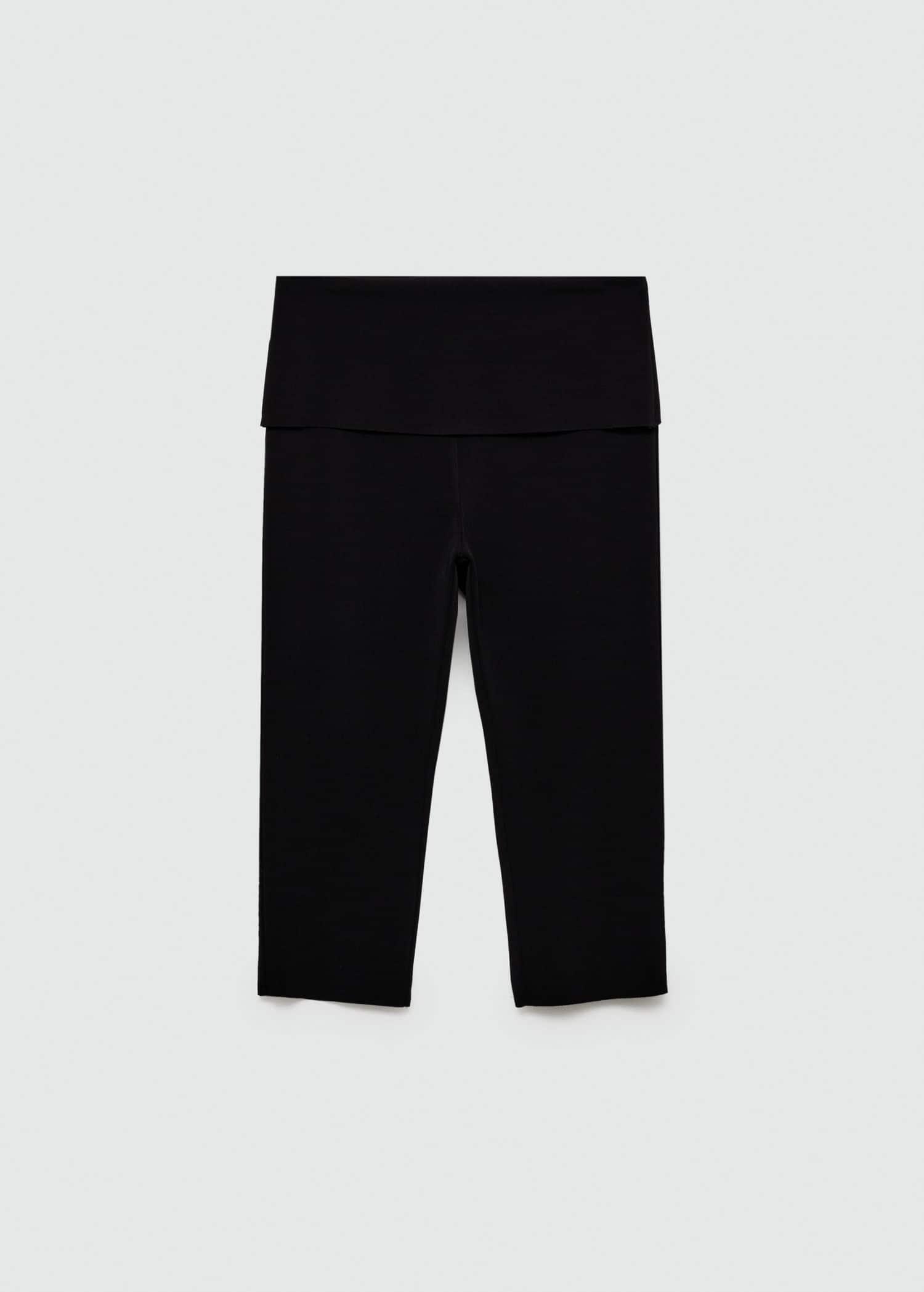 MANGO Capri Leggings in Black | Endource