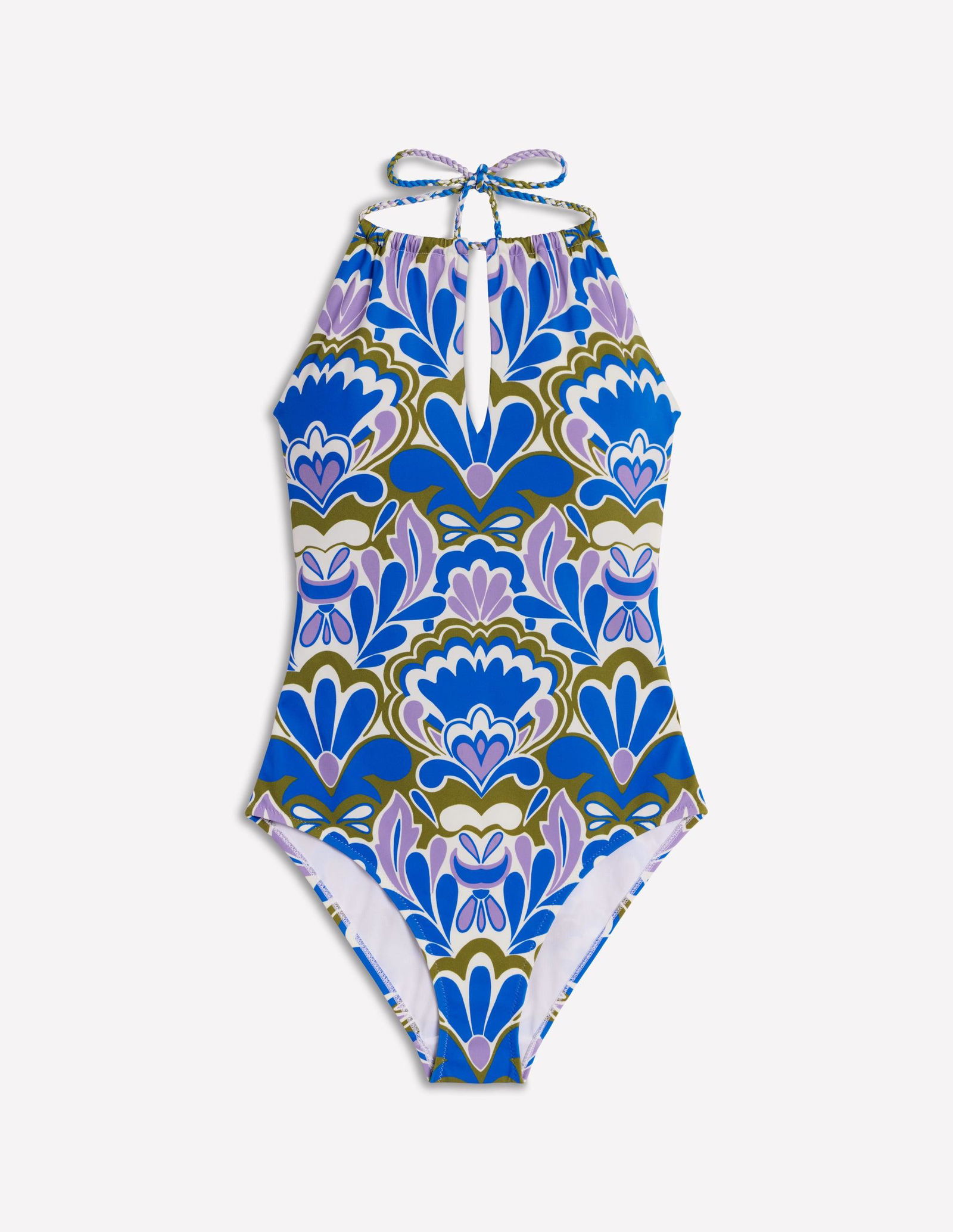 BODEN String High Neck Swimsuit | endource
