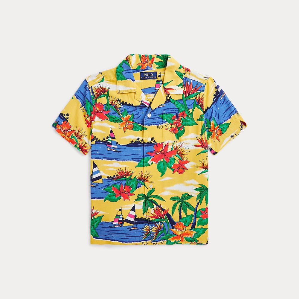 RALPH LAUREN Tropical-Print Camp Shirt in Multi | endource