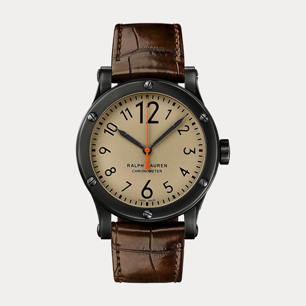 RALPH LAUREN 45 MM Chronometer Steel Watch | endource
