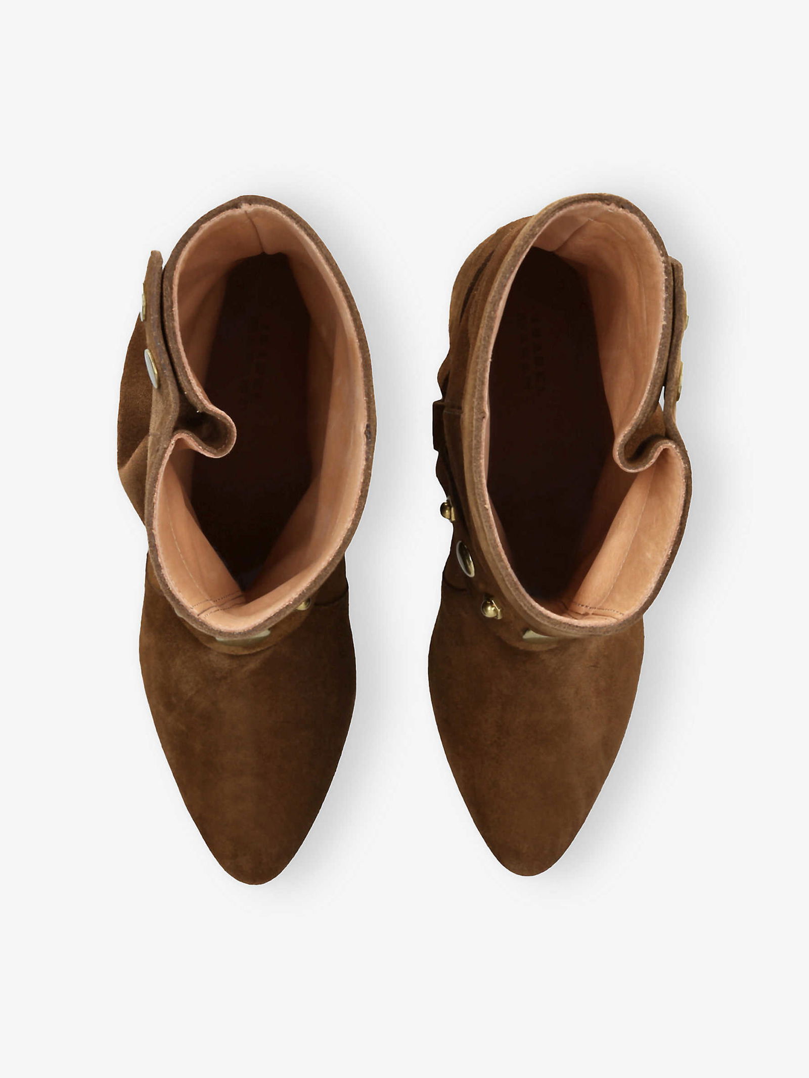 ISABEL MARANT Stania Flat Suede Ankle Boots | endource