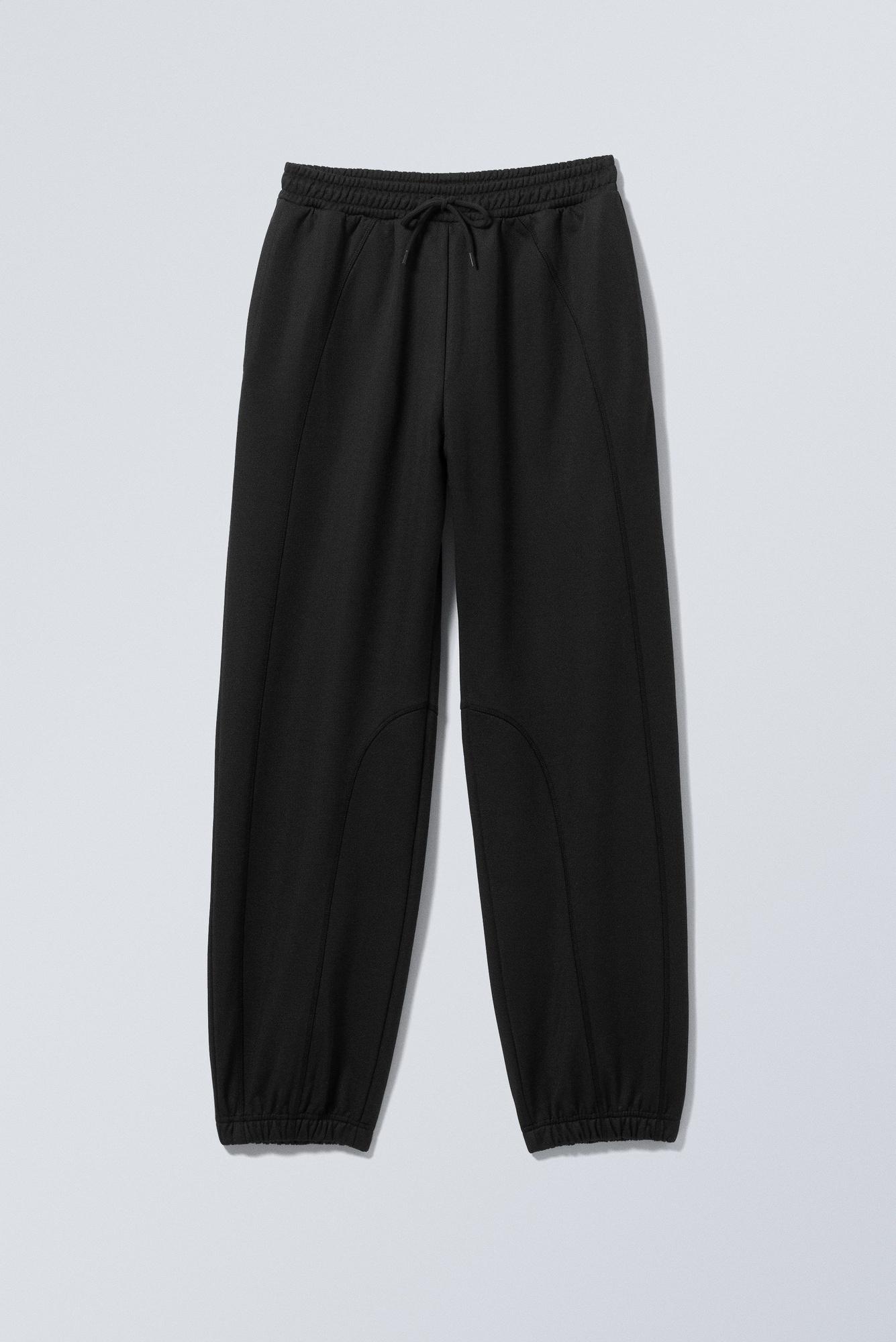 WEEKDAY Warm Up Straight Fit Sweatpants in Black | endource
