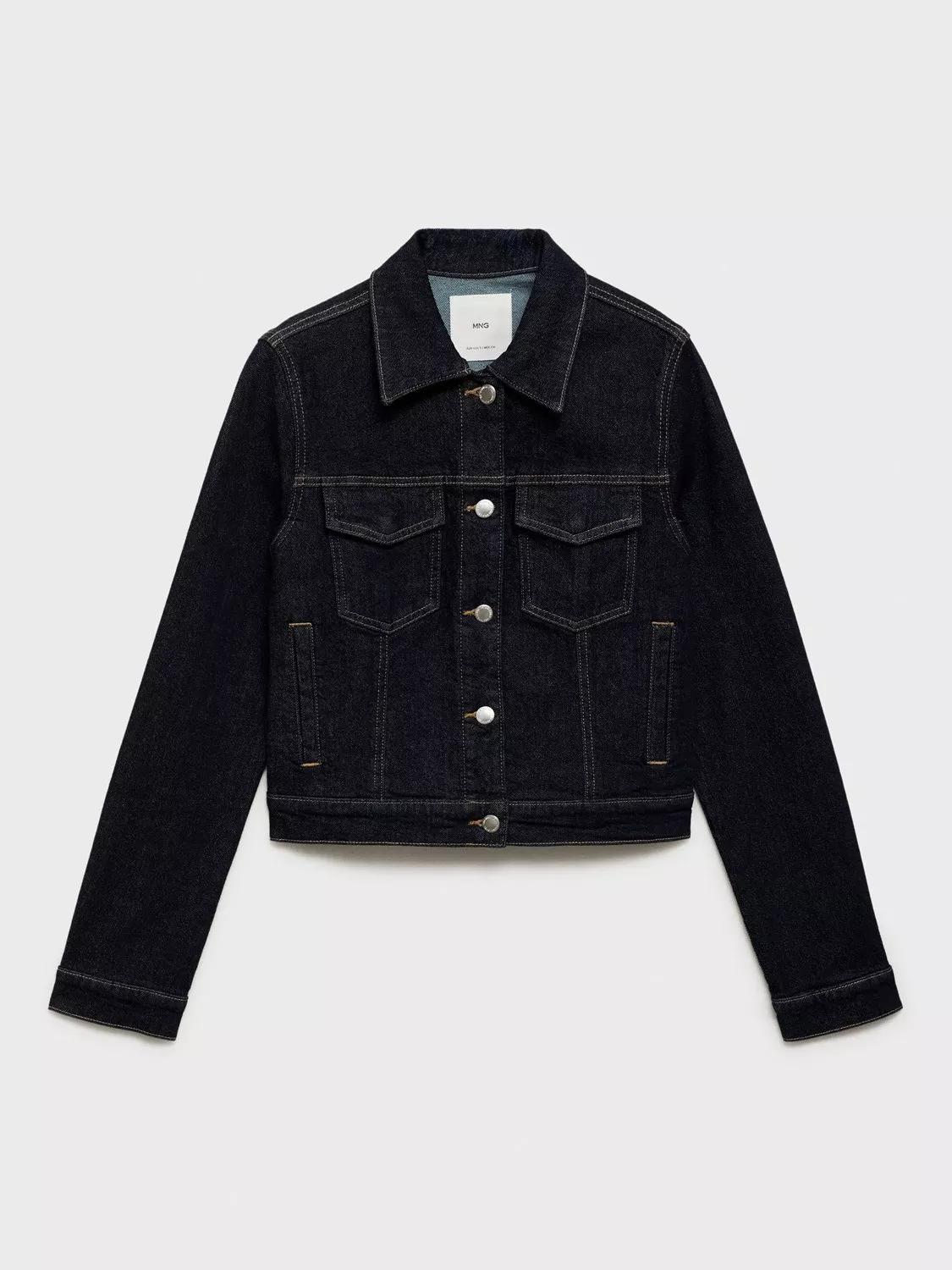 MANGO Vicky Denim Jacket in Open Blue | endource