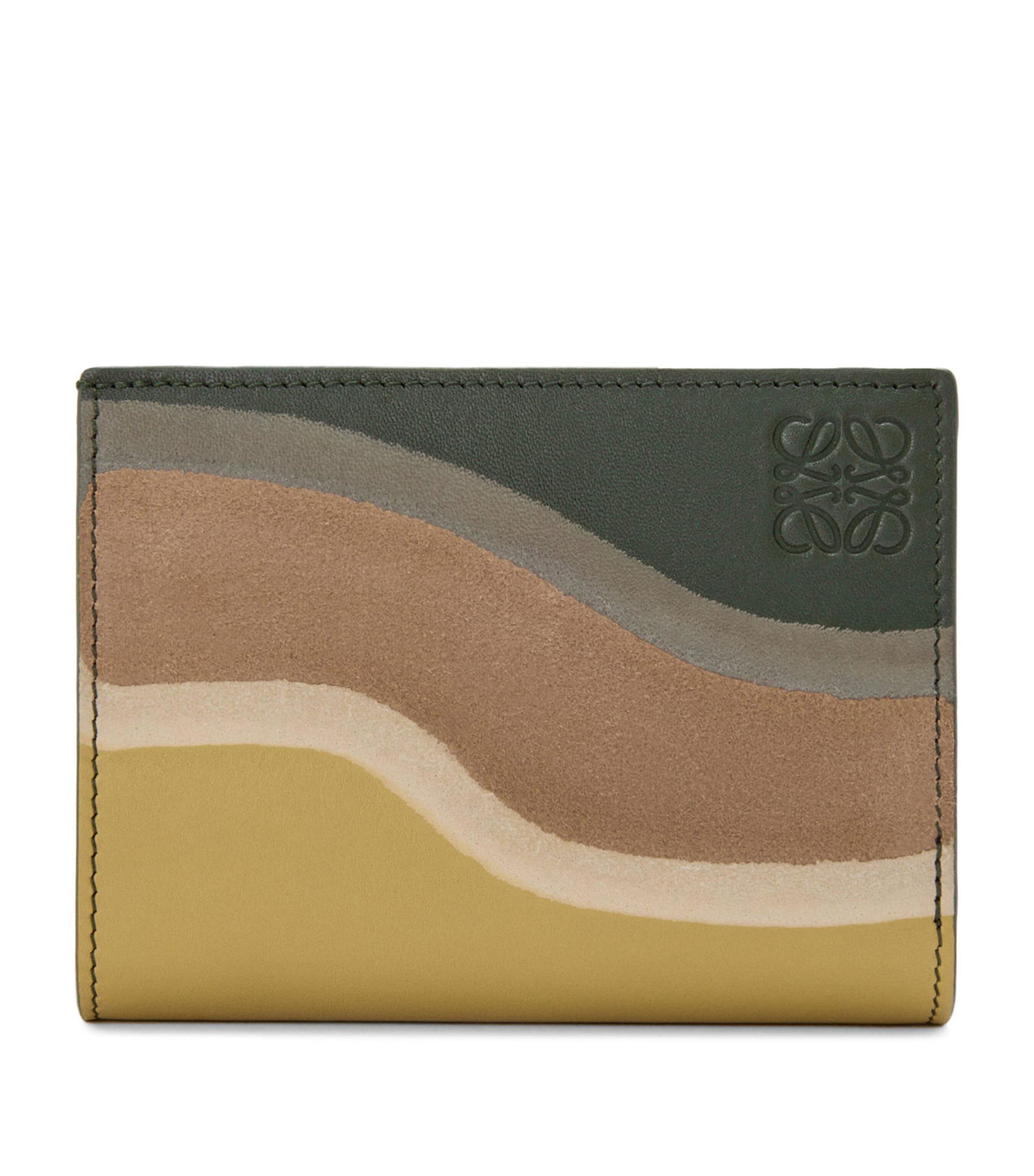LOEWE Leather Landscape Wallet in Green | endource