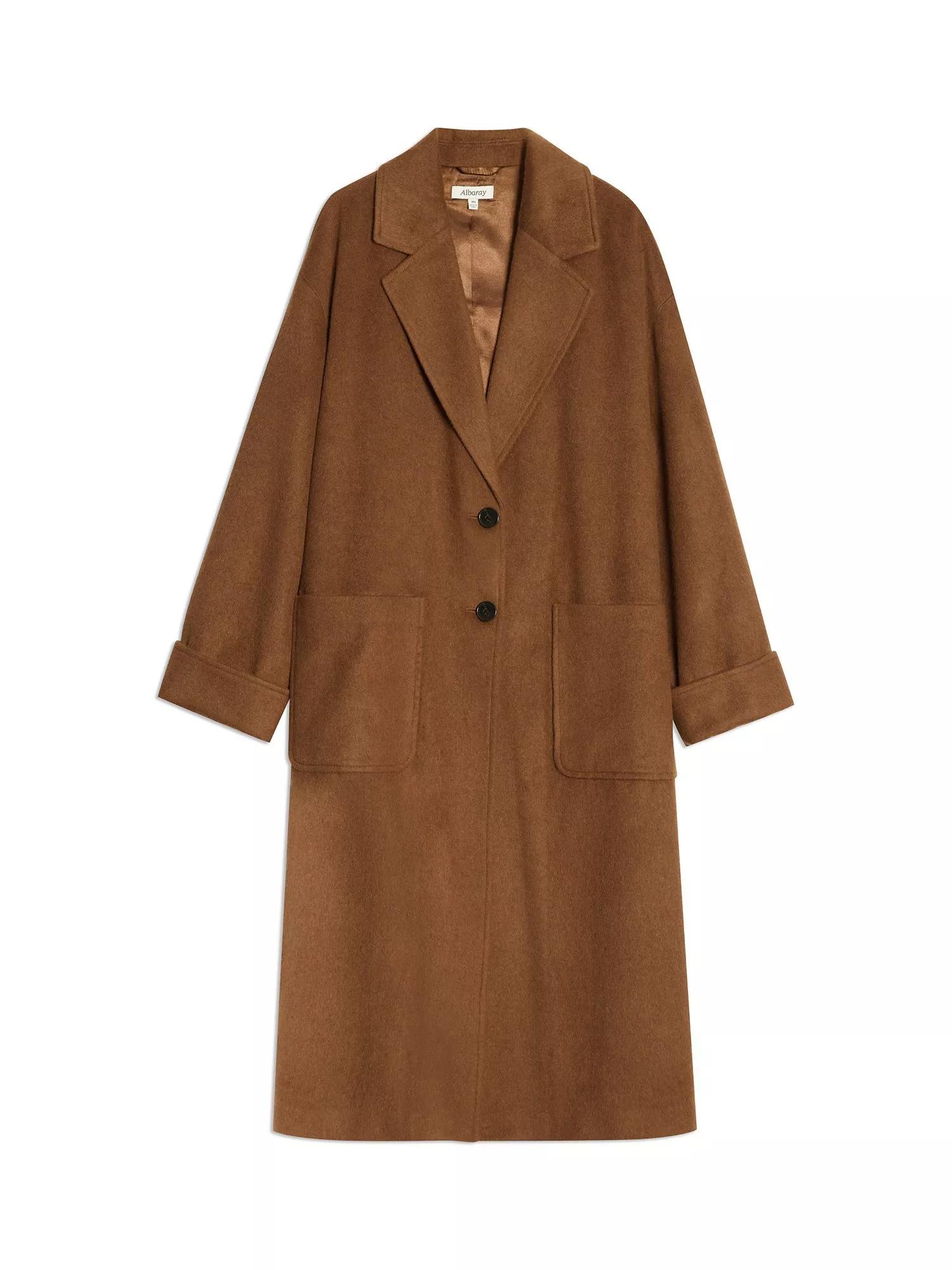 ALBARAY Long Wool Coat | endource