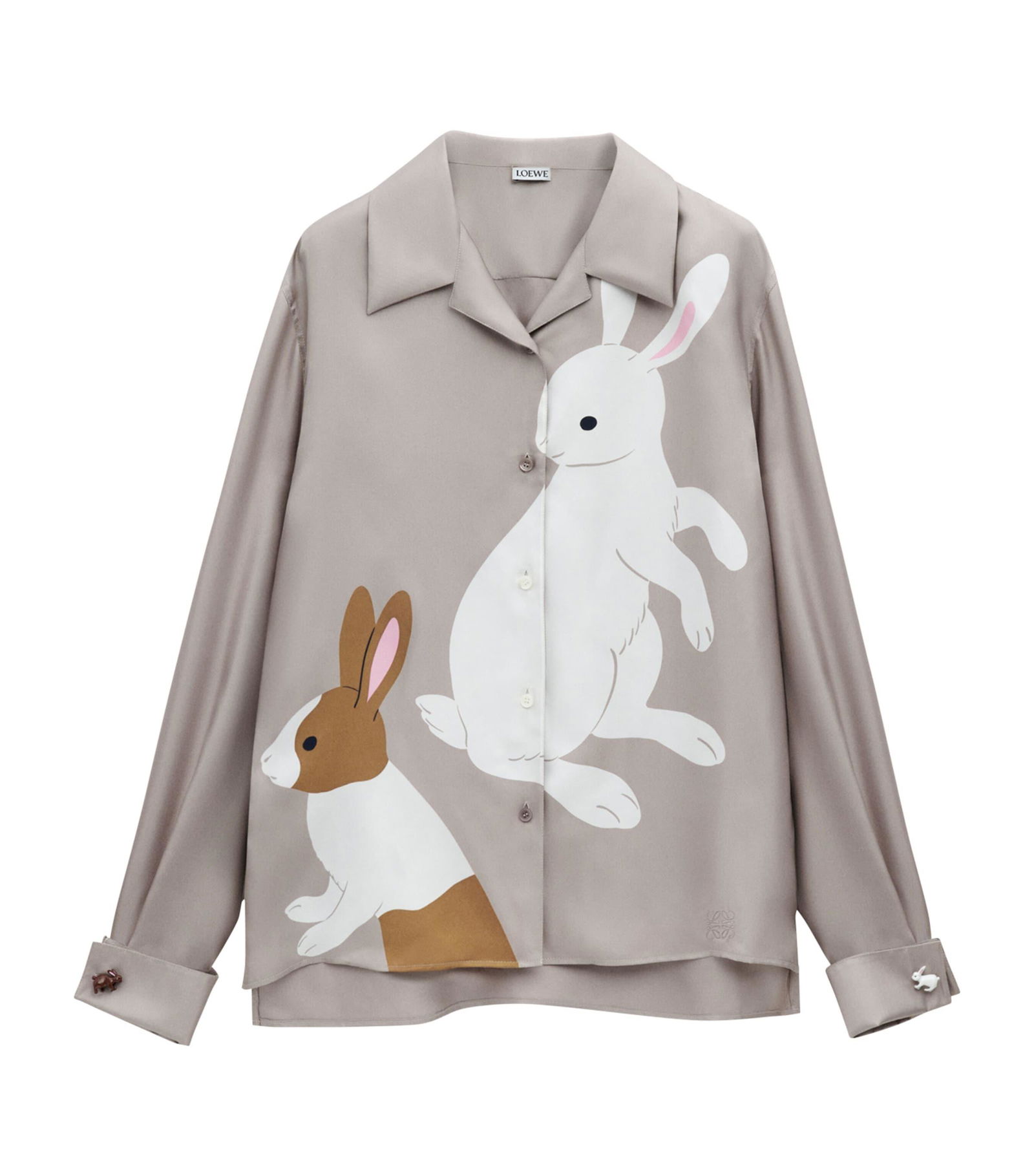 LOEWE Loewe x Suna Fujita - Silk Rabbit Shirt | endource