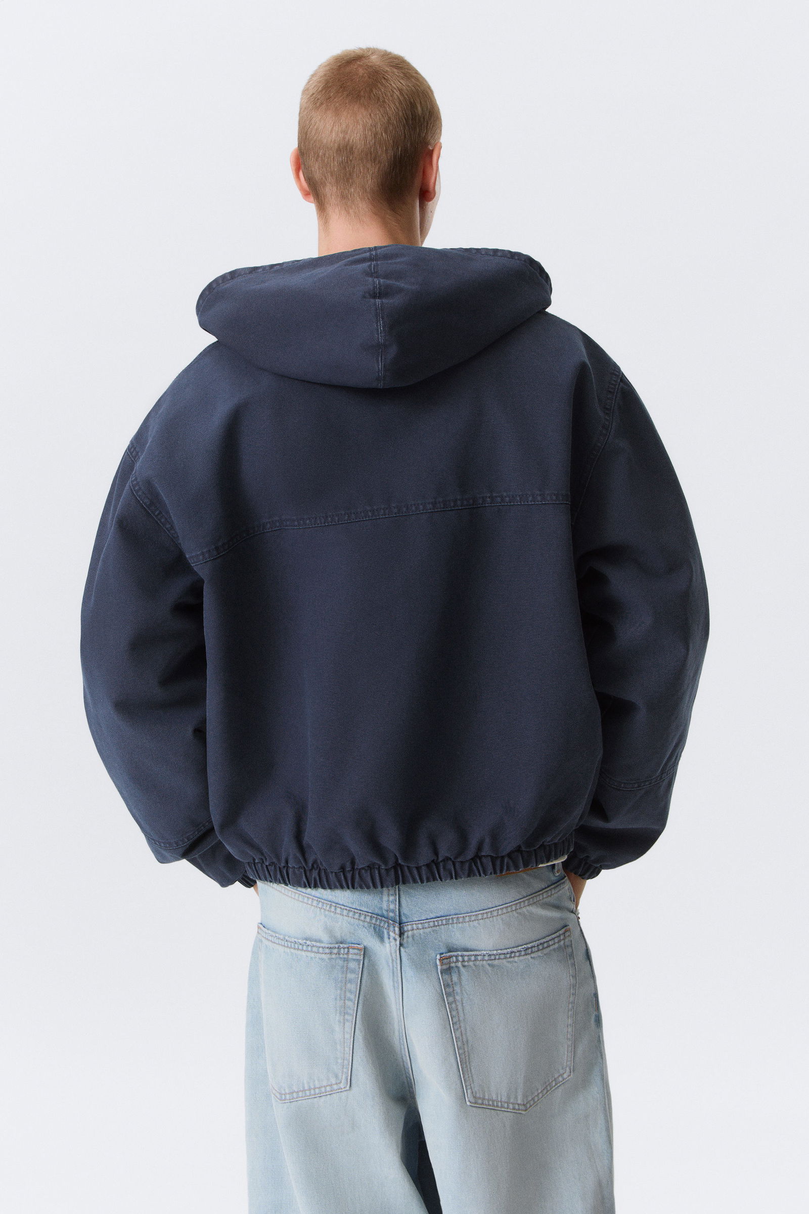WEEKDAY Relaxed Hooded Bomber Jacket | endource