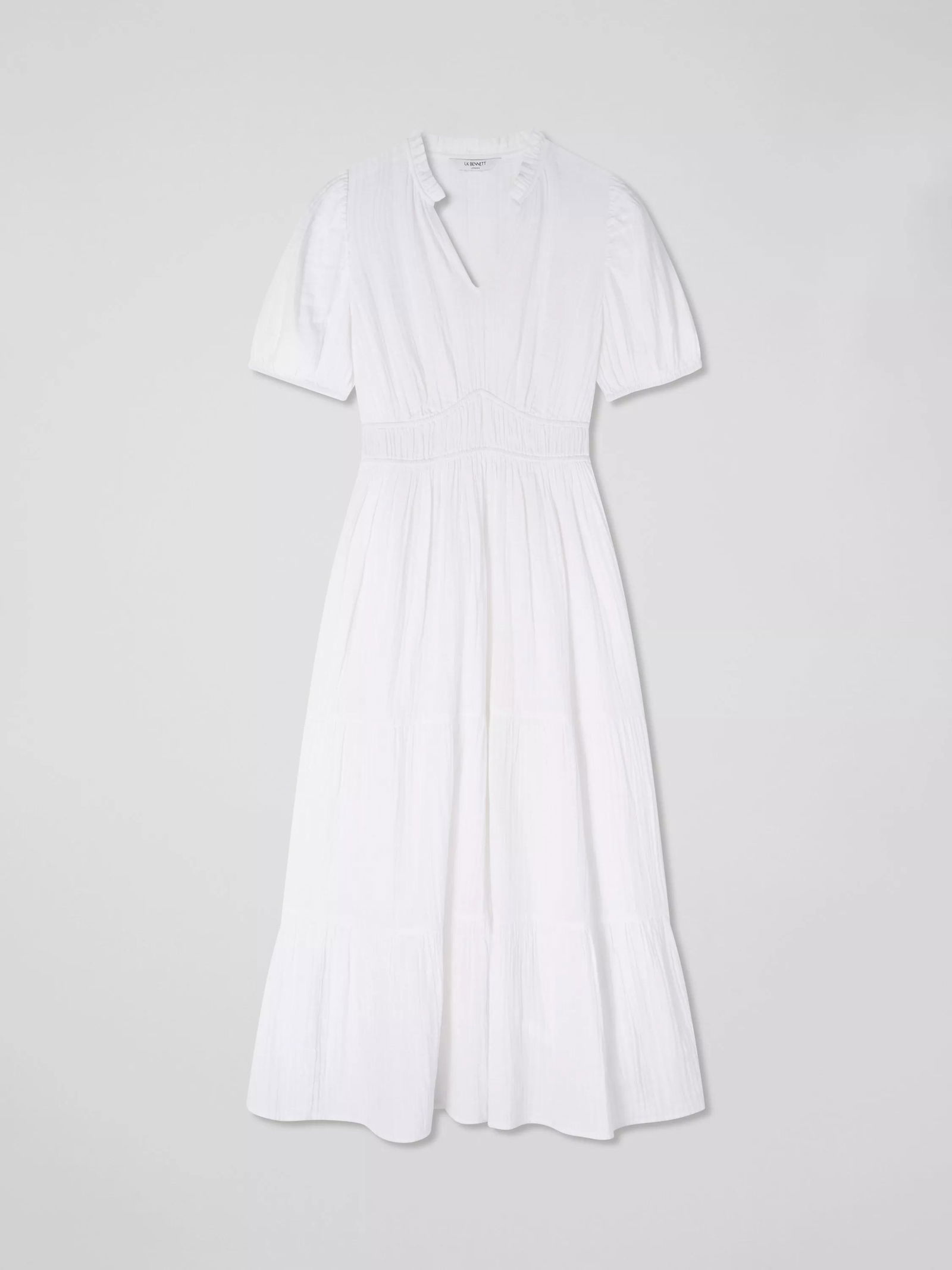 L.K. BENNETT Felicity Cheesecloth Midi Dress | endource