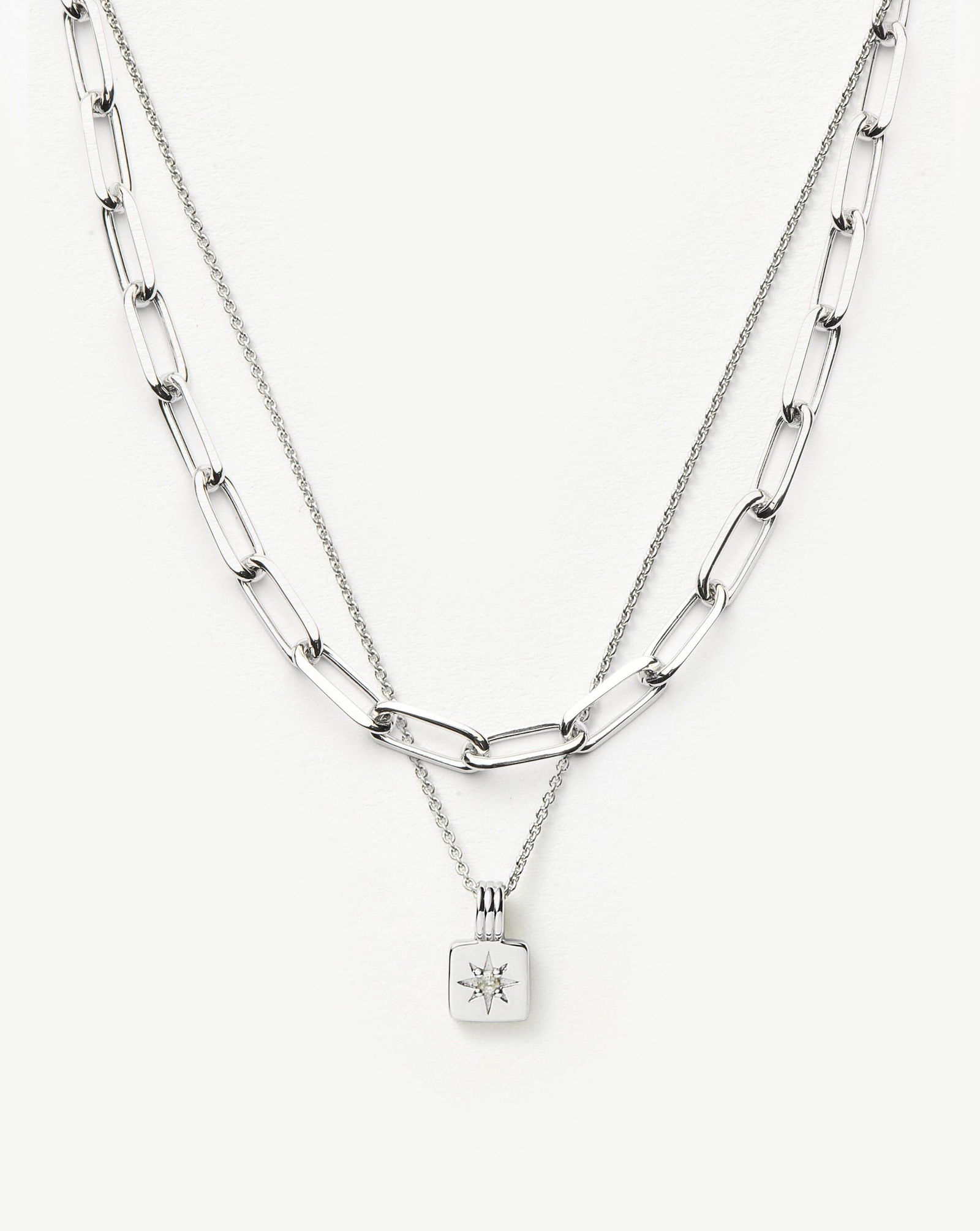 MISSOMA Star Ridge & Paperclip Chain Necklace Set | endource