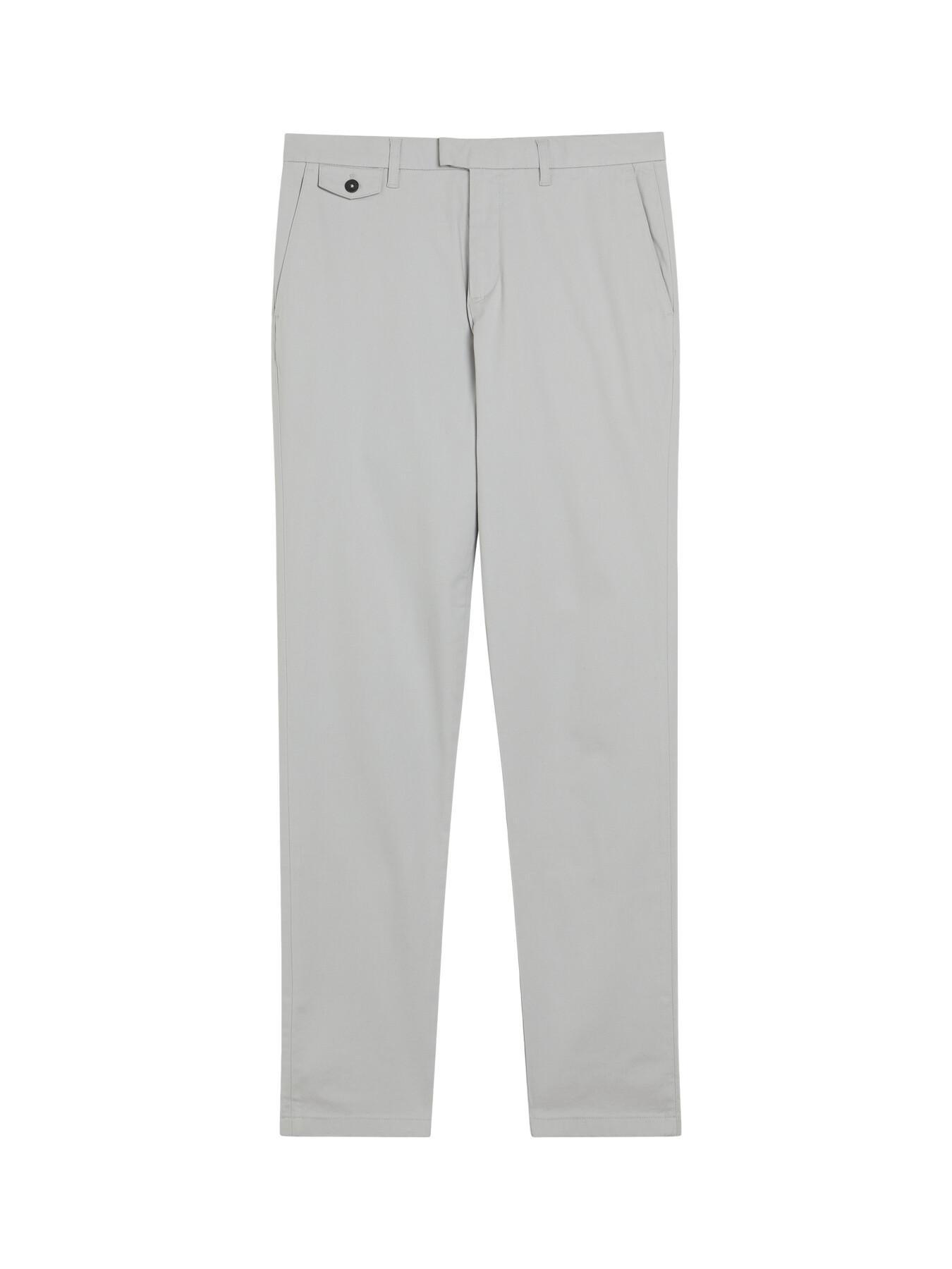 TED BAKER Slim Fit Textured Chino Trouser in LT-GREY | Endource