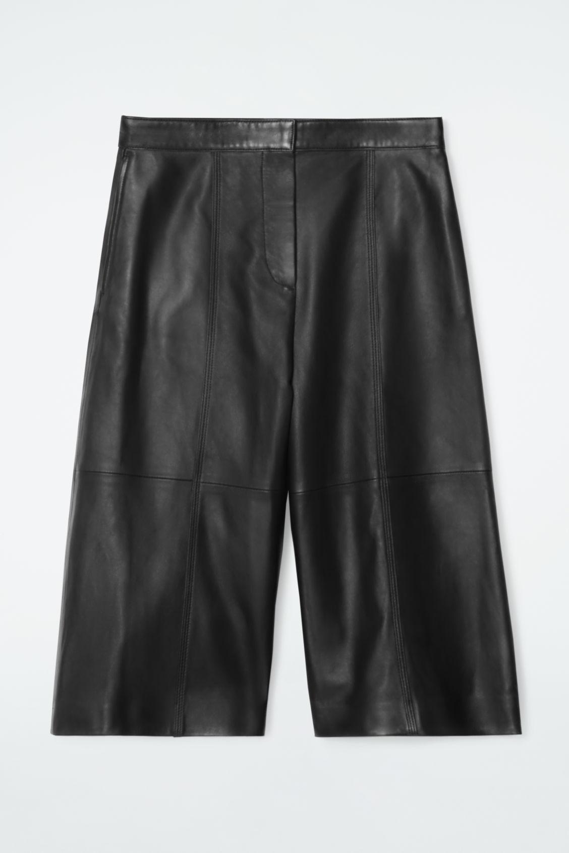 COS Leather Culottes in BLACK | endource