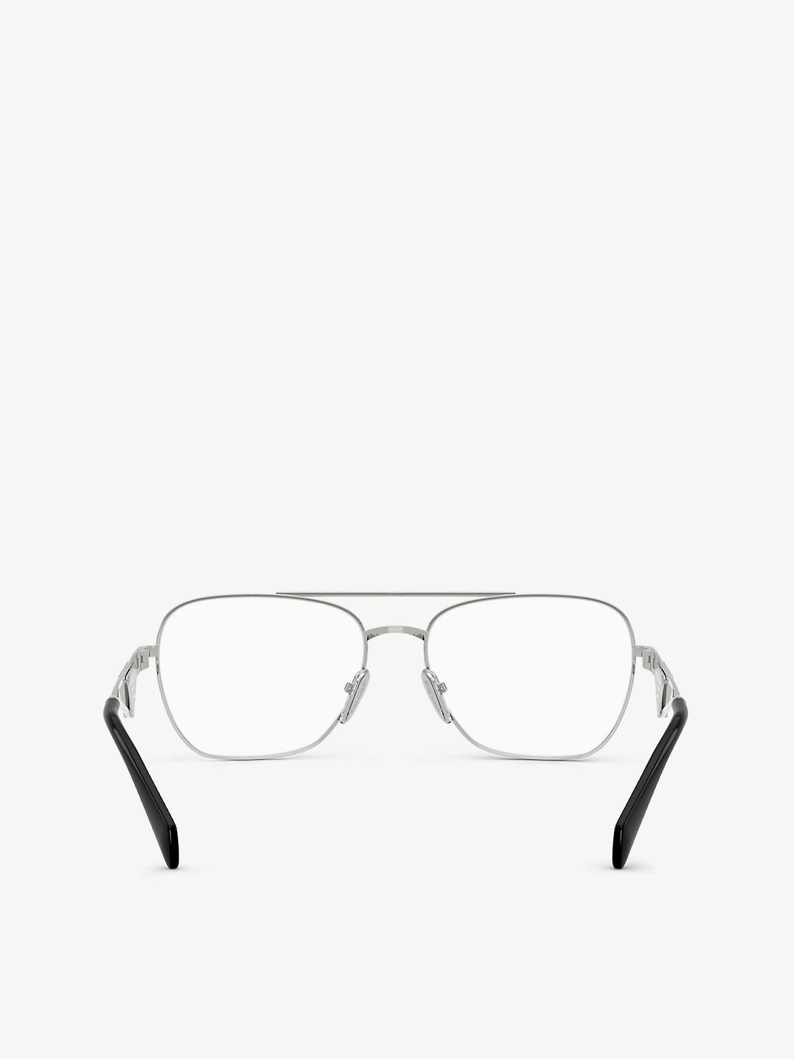 PRADA PR B50V Pilot-Frame Steel Optical Glasses | endource