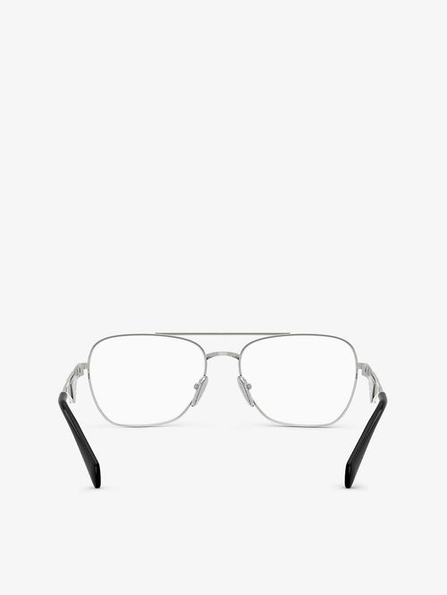 PRADA PR B50V Pilot-Frame Steel Optical Glasses | endource