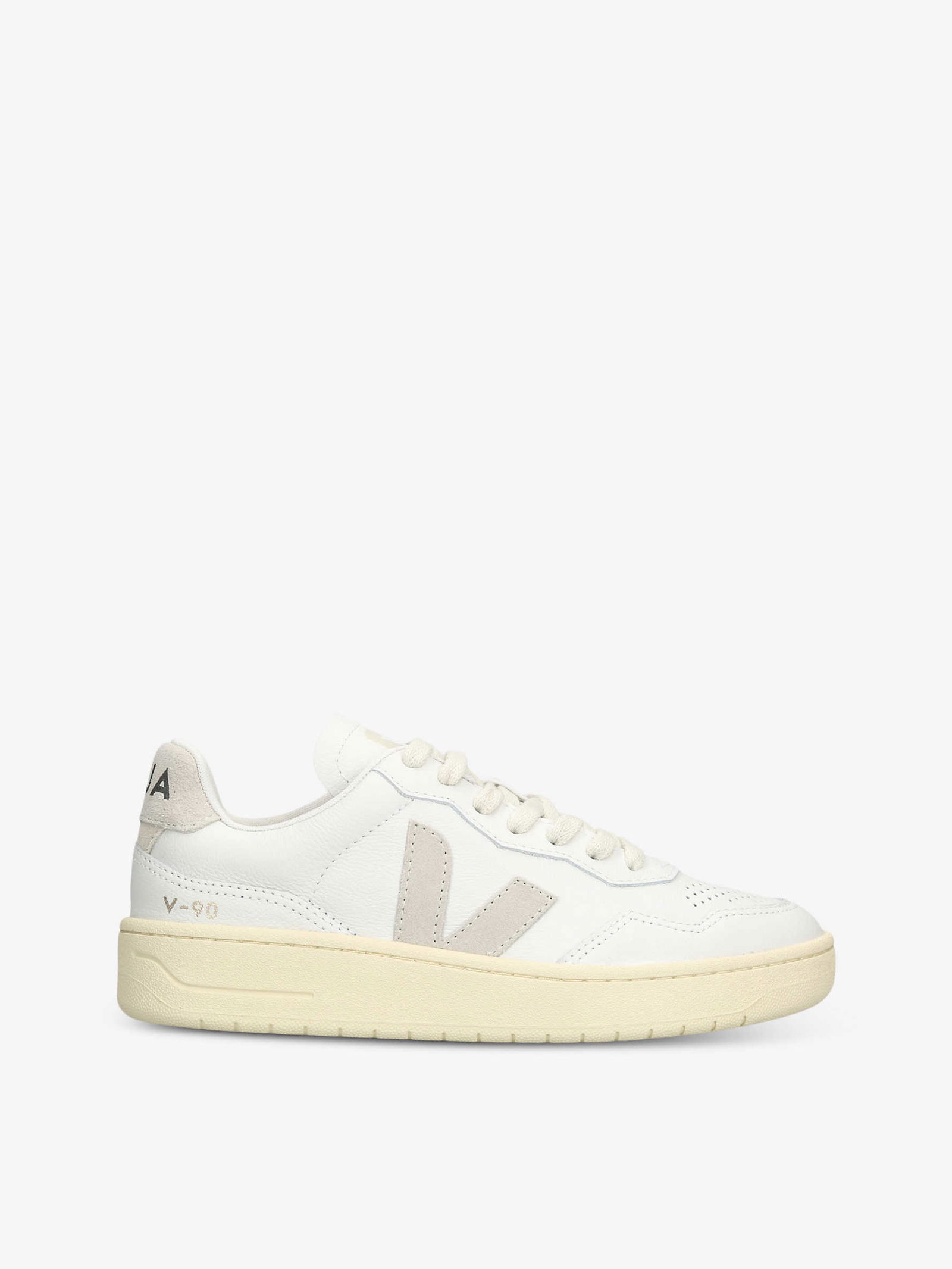 VEJA V90 Low-Top Leather Trainers in WHITE/OTH | endource