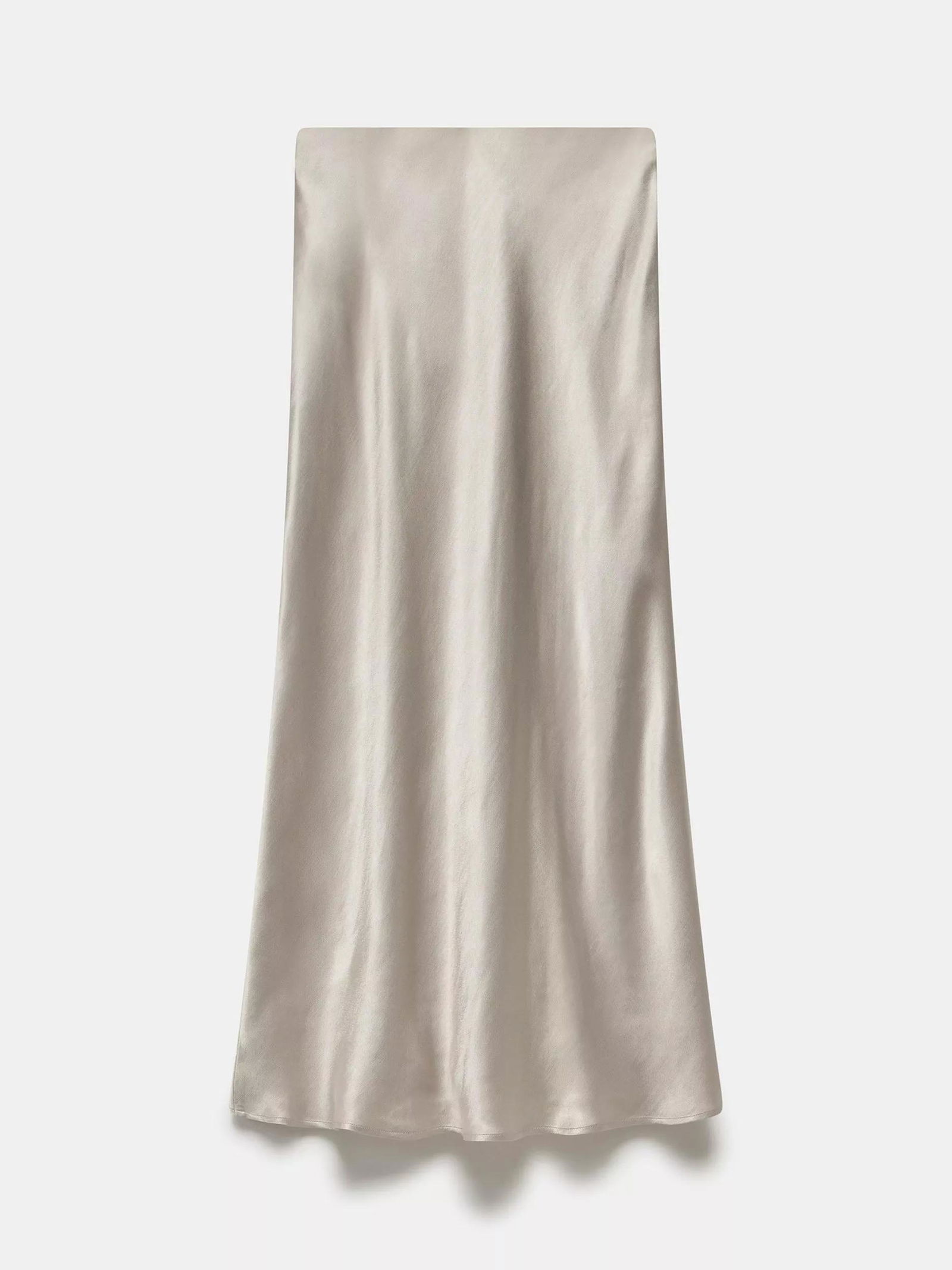 MINT VELVET Bias Cut Satin Midi Skirt | endource
