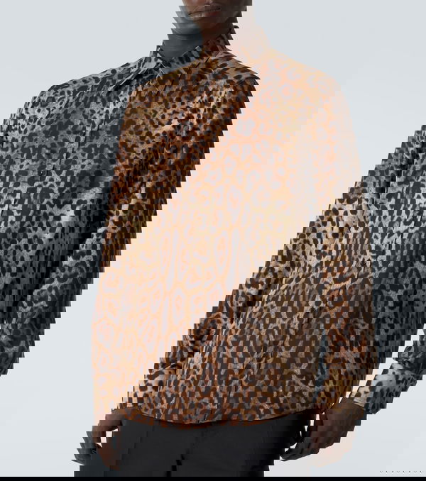 DOLCE & GABBANA Leopard-print Silk Shirt | endource