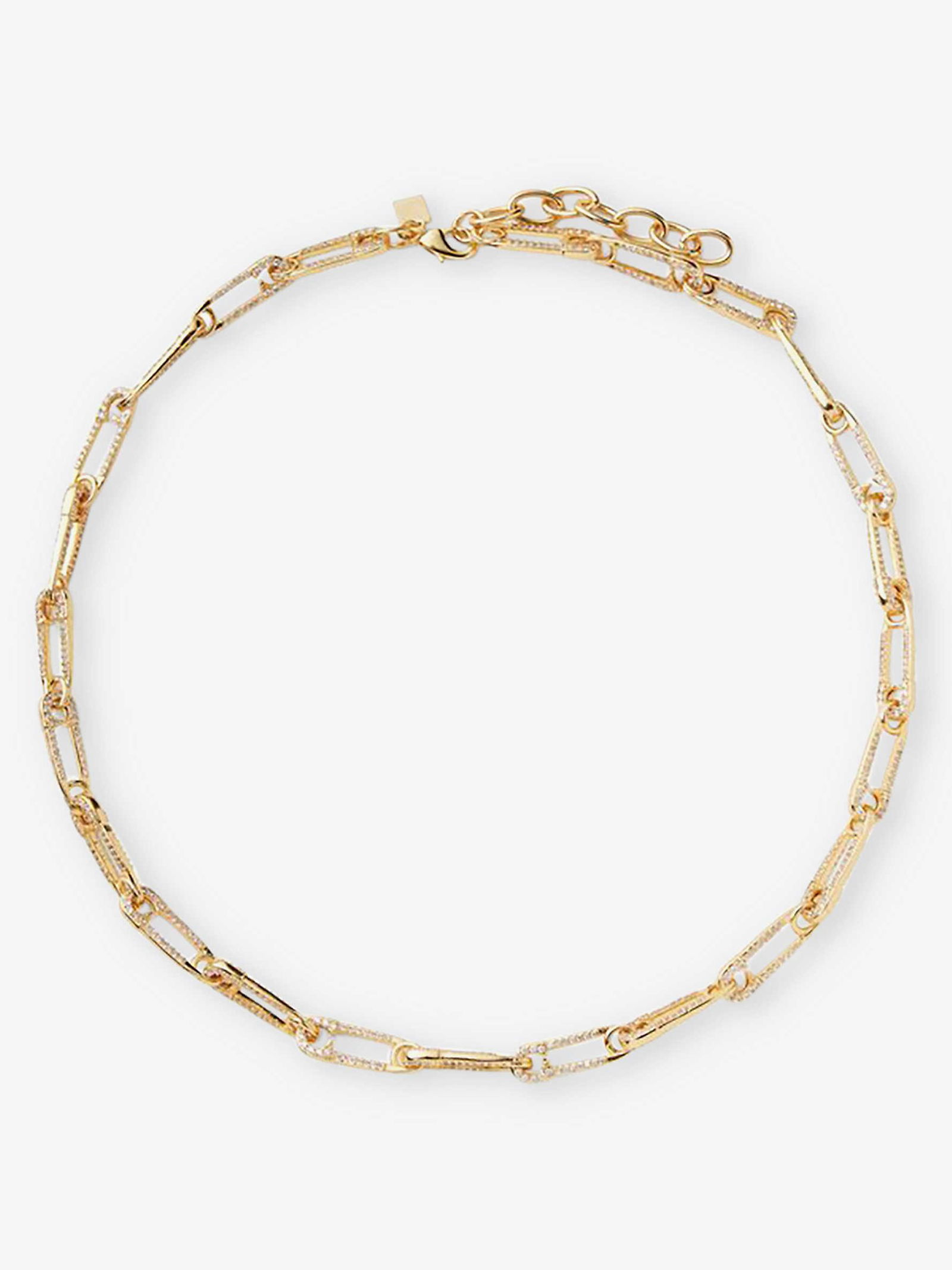 CRYSTAL HAZE Locked 18ct Yellow Gold-Plated Brass And Cubic Zirconia ...