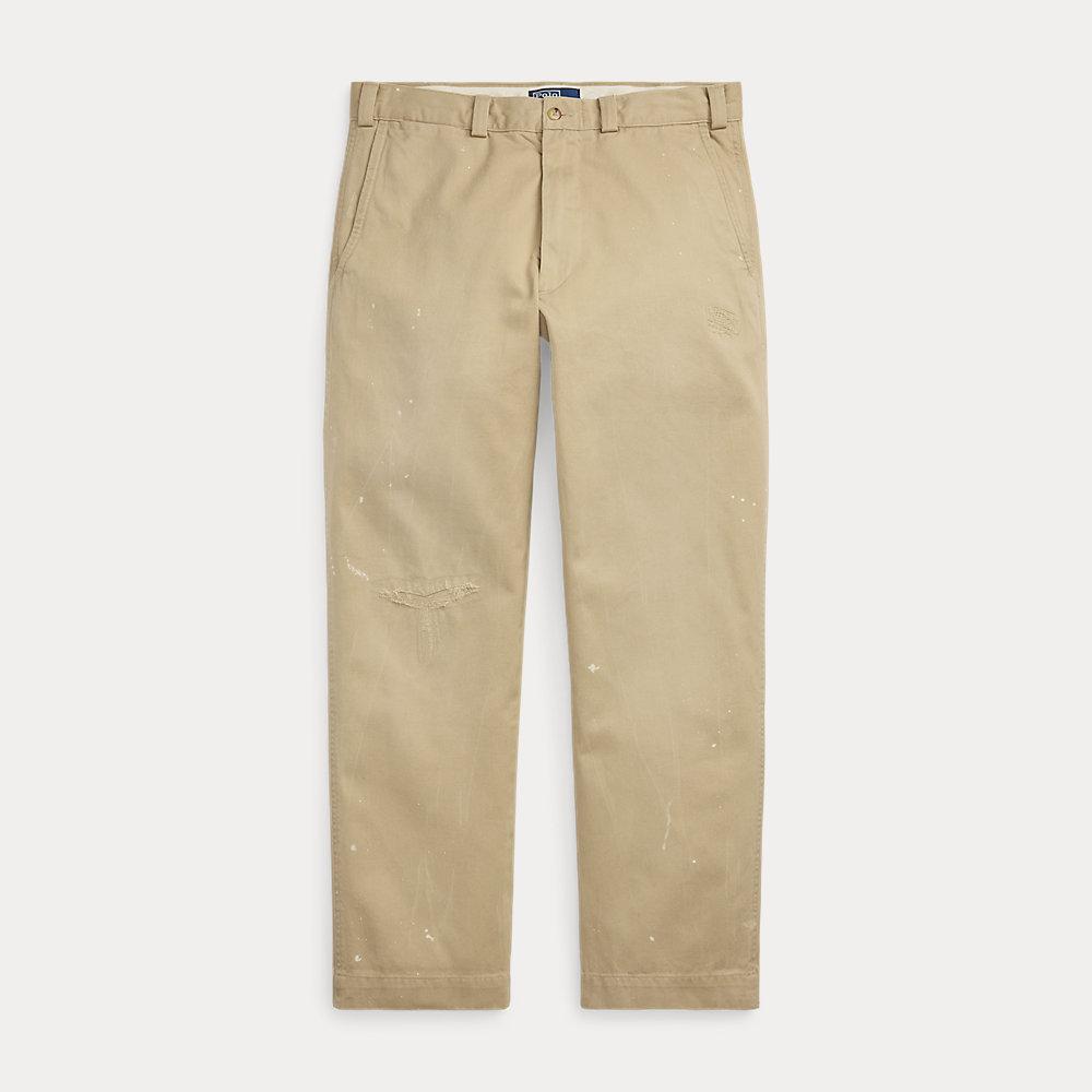 POLO RALPH LAUREN Salinger Straight Fit Chino Trouser in Brown | endource
