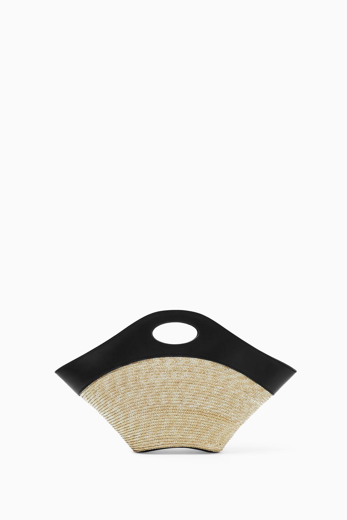 COS Market Straw Mini Tote in BEIGE | Endource