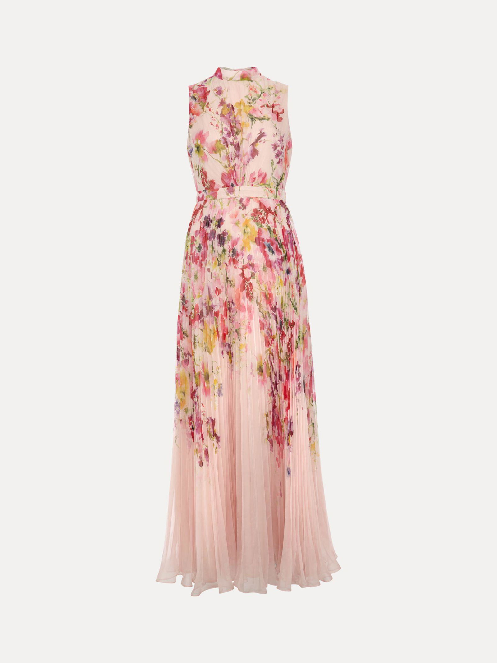PHASE EIGHT Dahlia Floral Print Pleated Maxi Dress | endource