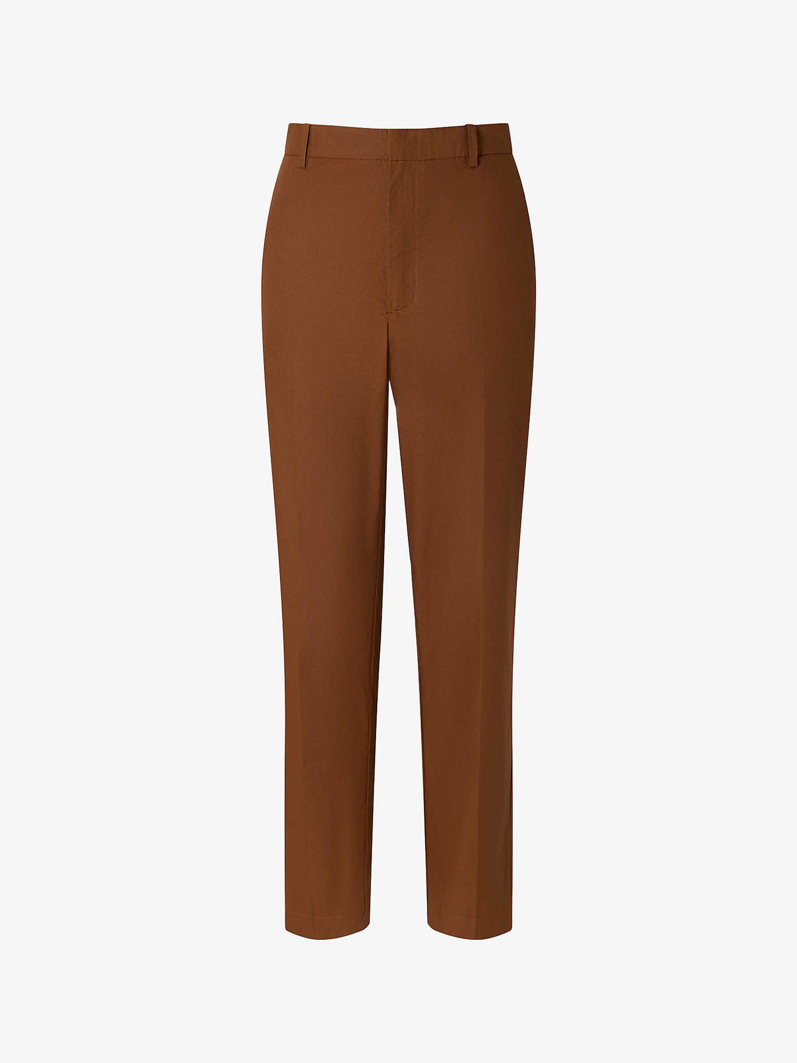 SOEUR Adele Cigarette-Leg Mid-Rise Cotton-Poplin Trousers | endource