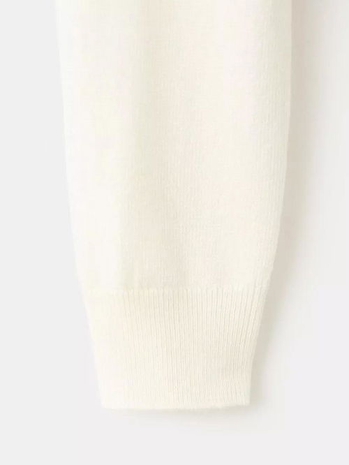 MANGO High Neck Long Sleeve Jumper, Raw | endource