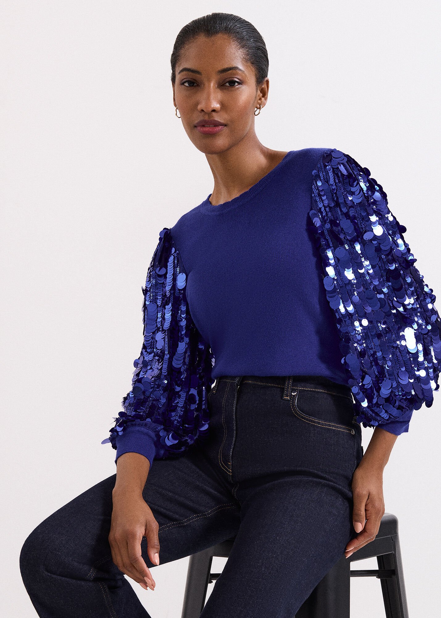 PHASE EIGHT Becky Sequin Jumper | endource