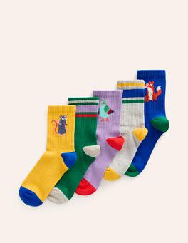 BODEN Ribbed Socks 5 Pack | endource