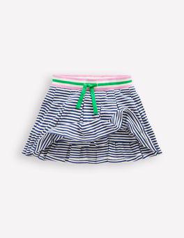 BODEN Stripe Pleated Skort in Starboard Ivory Stripe | endource