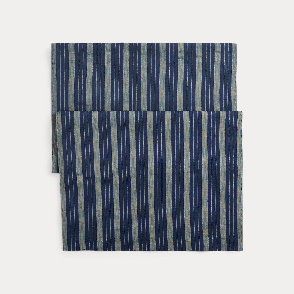 RALPH LAUREN RRL Handwoven Indigo Cotton Scarf in Blue | endource