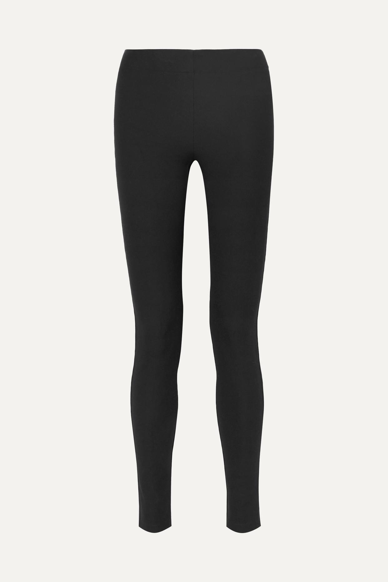 JOSEPH Stretch-Garbardine Leggings in Black | Endource