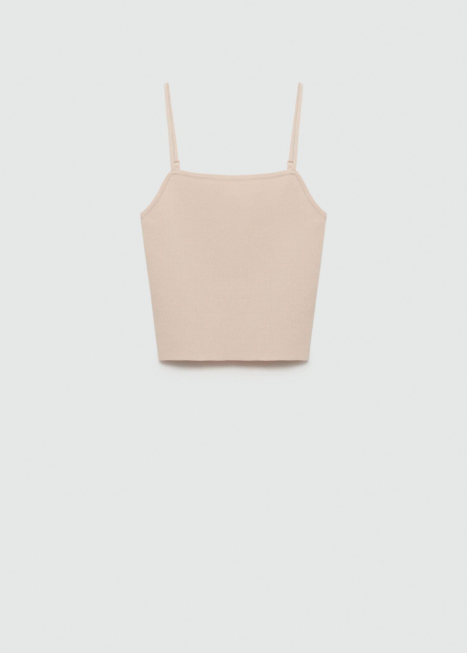 MANGO Knit Strap Top | Endource