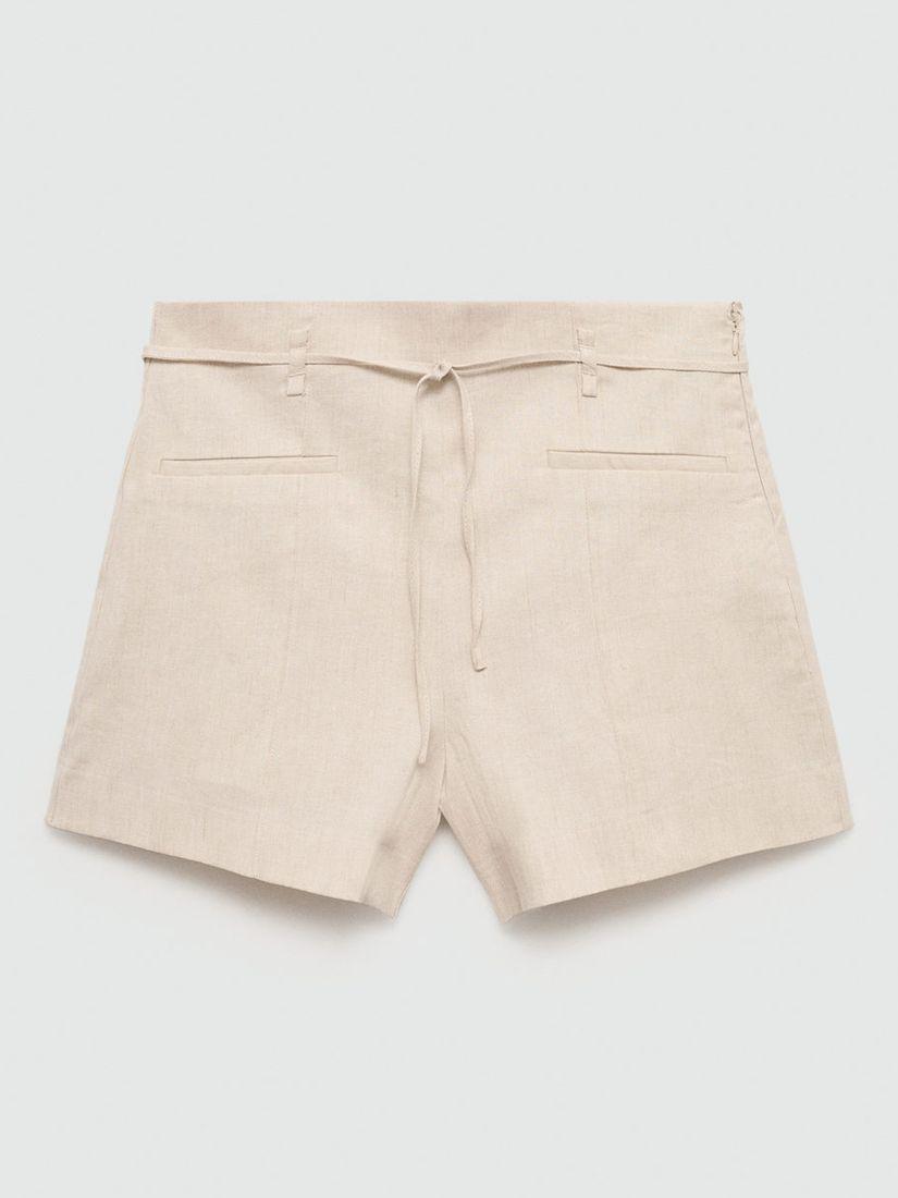 MANGO Rio Linen Blend Shorts | endource