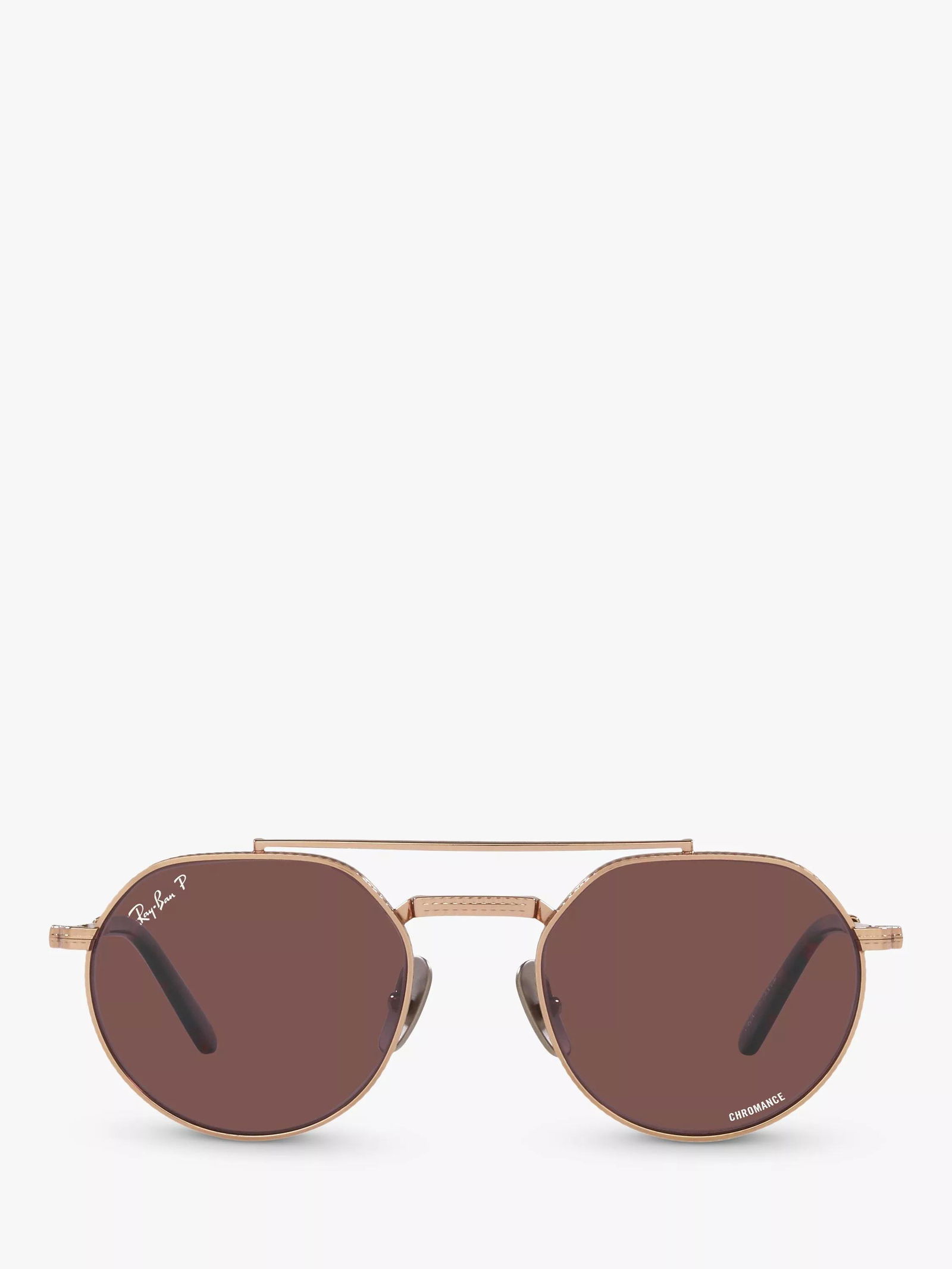 RAY-BAN RB8265 Men's Jack II Titanium Irregular Sunglasses in Rose Gold ...