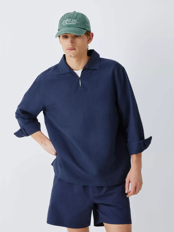 JOHN LEWIS Cotton Another Day In Paradise Baseball Cap, Washed Green ...