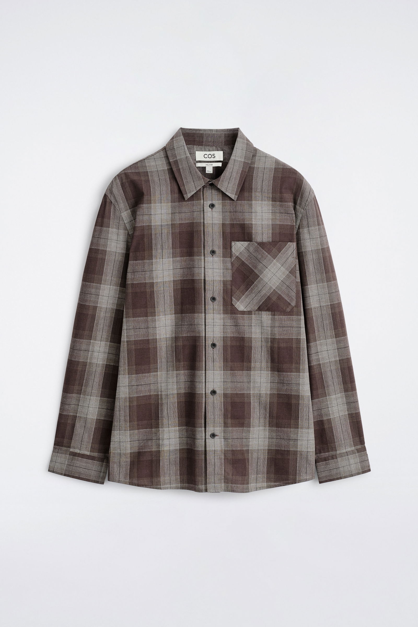 COS Checked Brushed-Cotton Shirt | endource